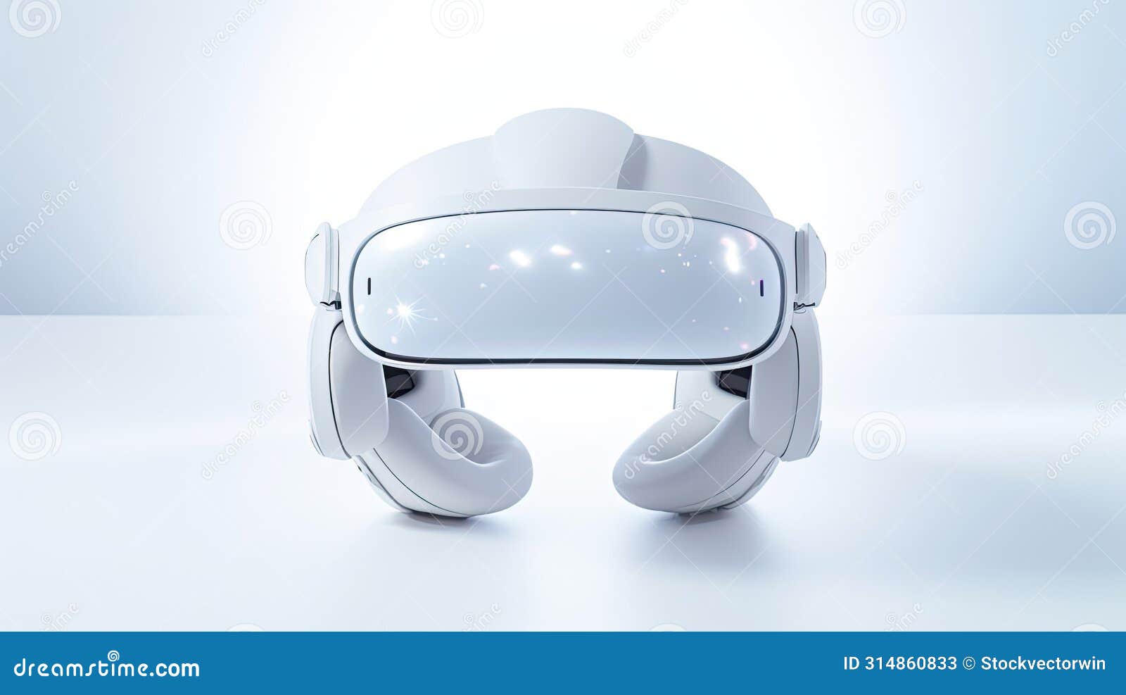 Virtual White Technology Background Stock Illustration - Illustration ...