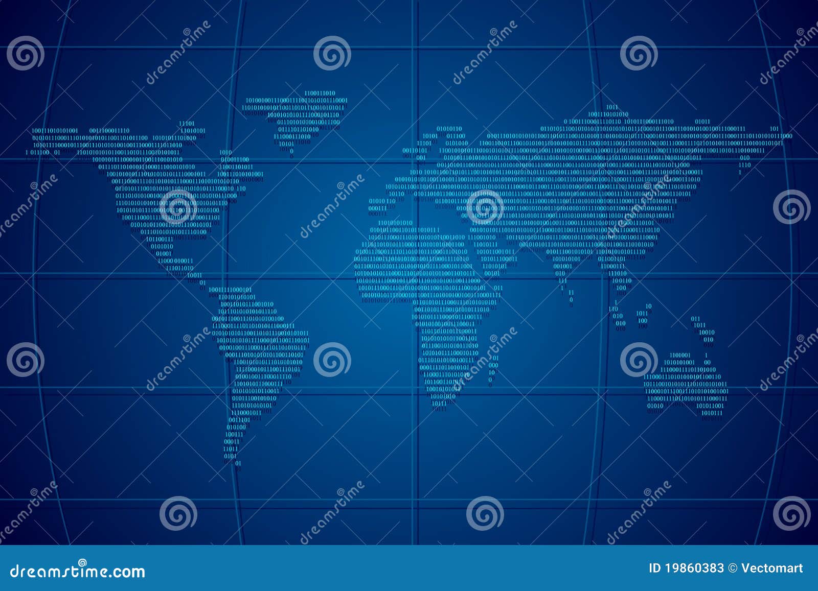 Virtual World stock illustration. Illustration of design - 19860383
