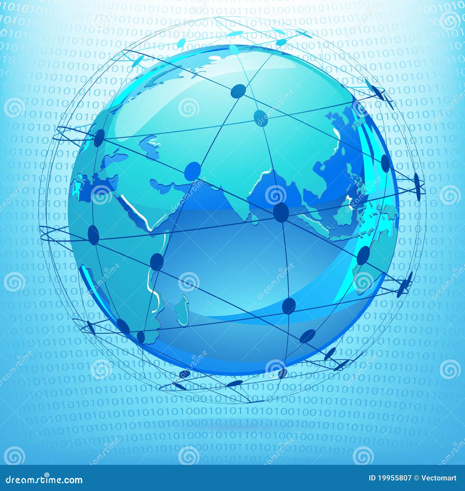 Virtual World stock vector. Illustration of design, information - 19955807