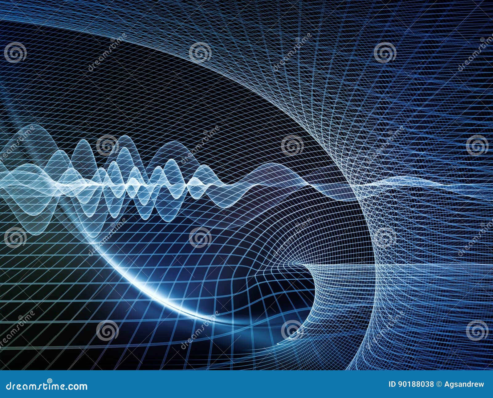 The Virtual World Energy stock illustration. Illustration of reality ...