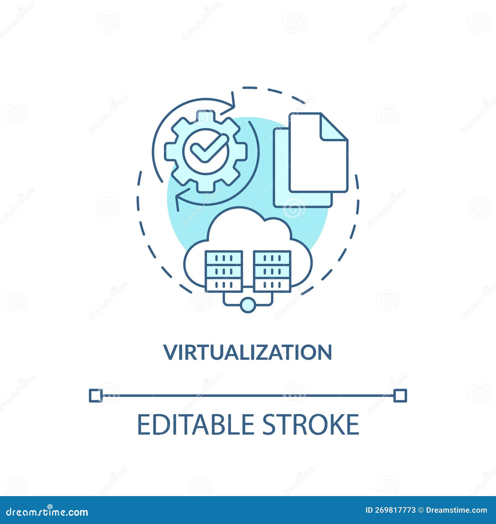 Virtualization Icon. Trendy Virtualization Logo Concept On White Vector ...