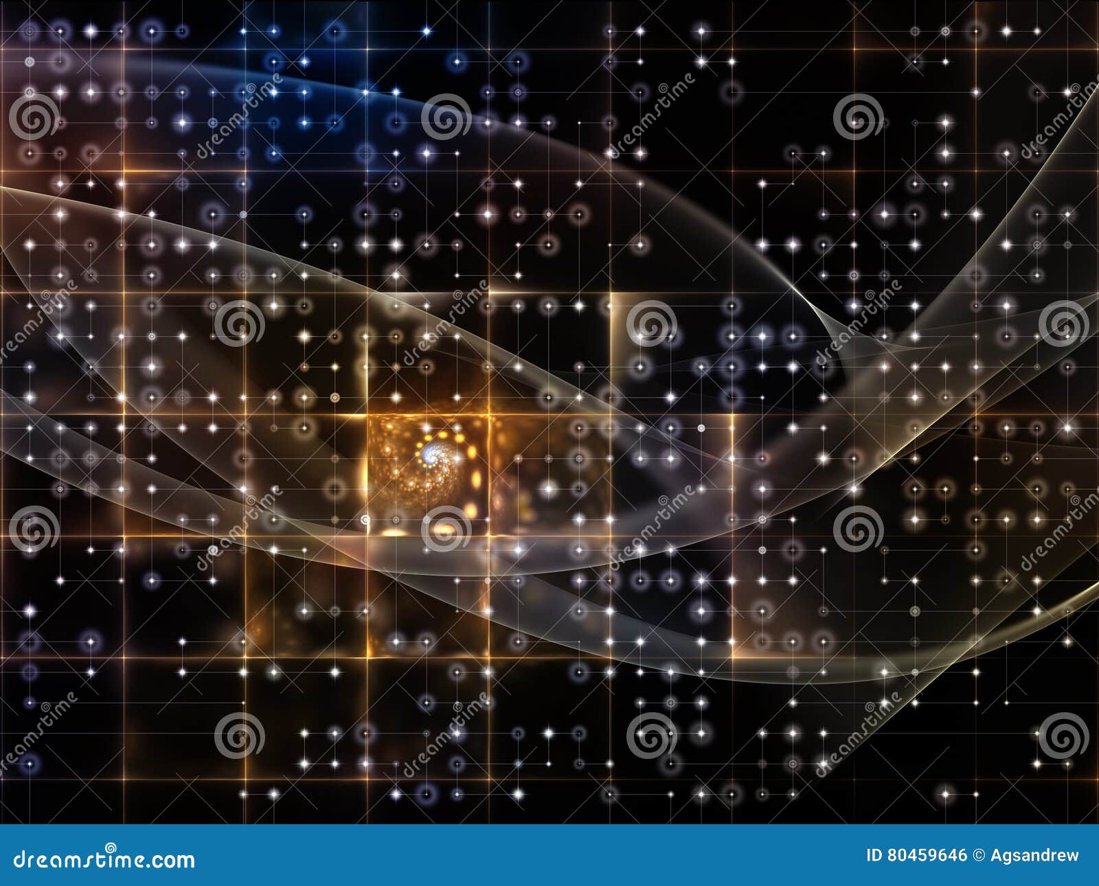 Virtualization of Digital Grid Stock Illustration - Illustration of ...