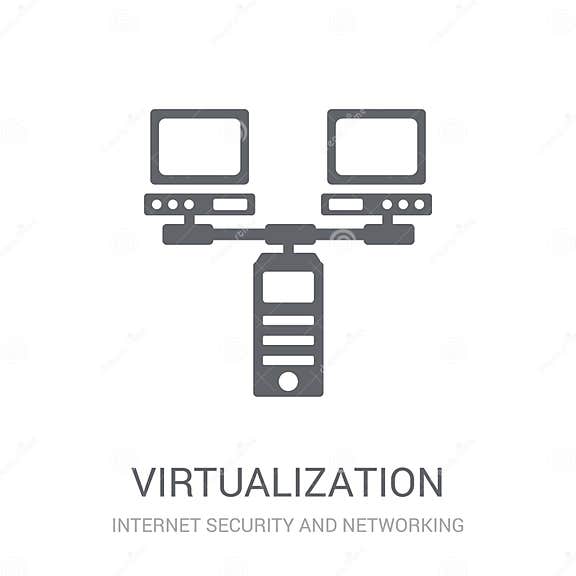 Virtualization Icon. Trendy Virtualization Logo Concept on White Stock ...