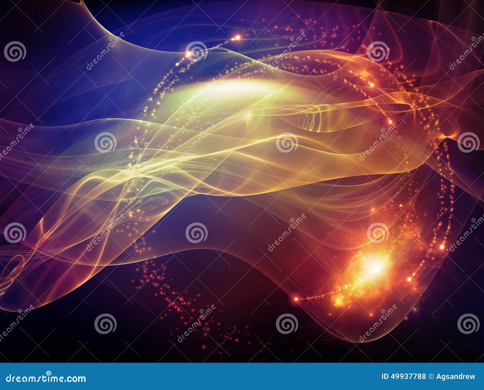 Virtualization of Waves stock illustration. Illustration of abstract ...