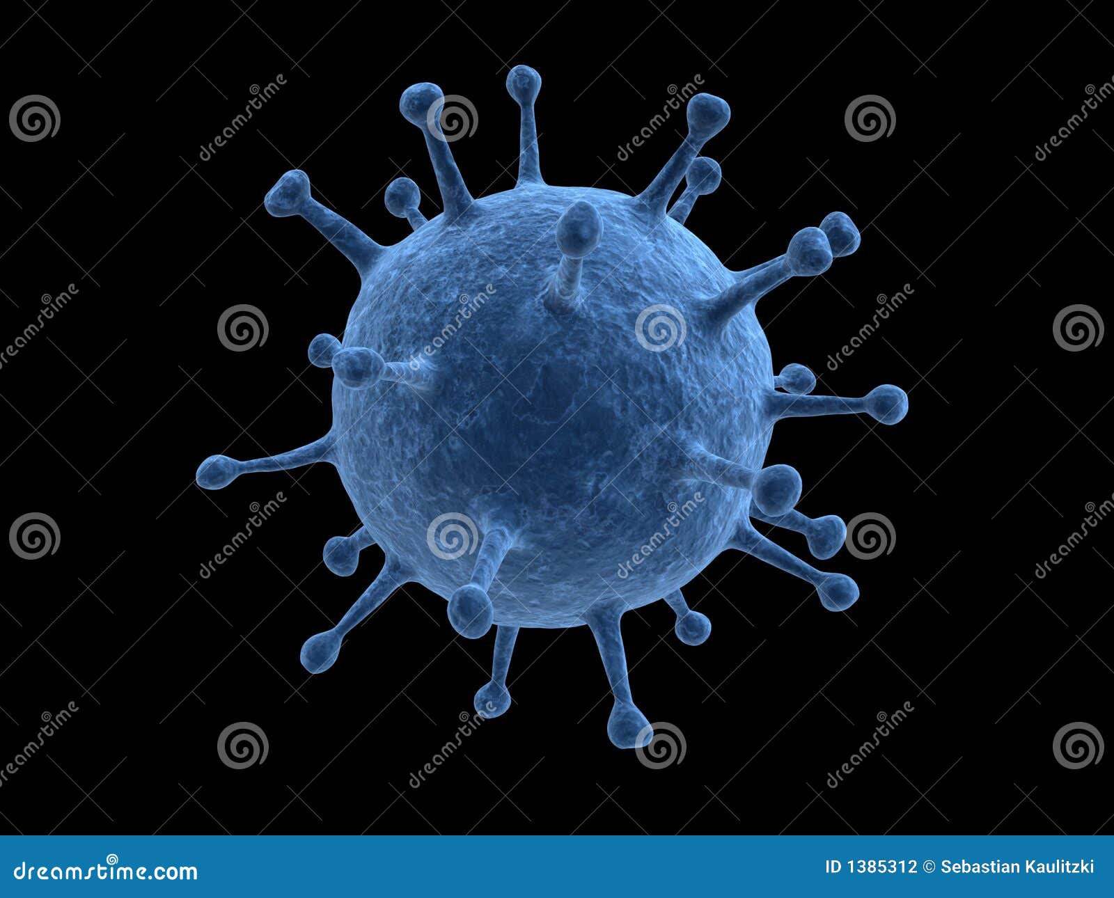 Virus stock illustration. Illustration of macro, close - 1385312