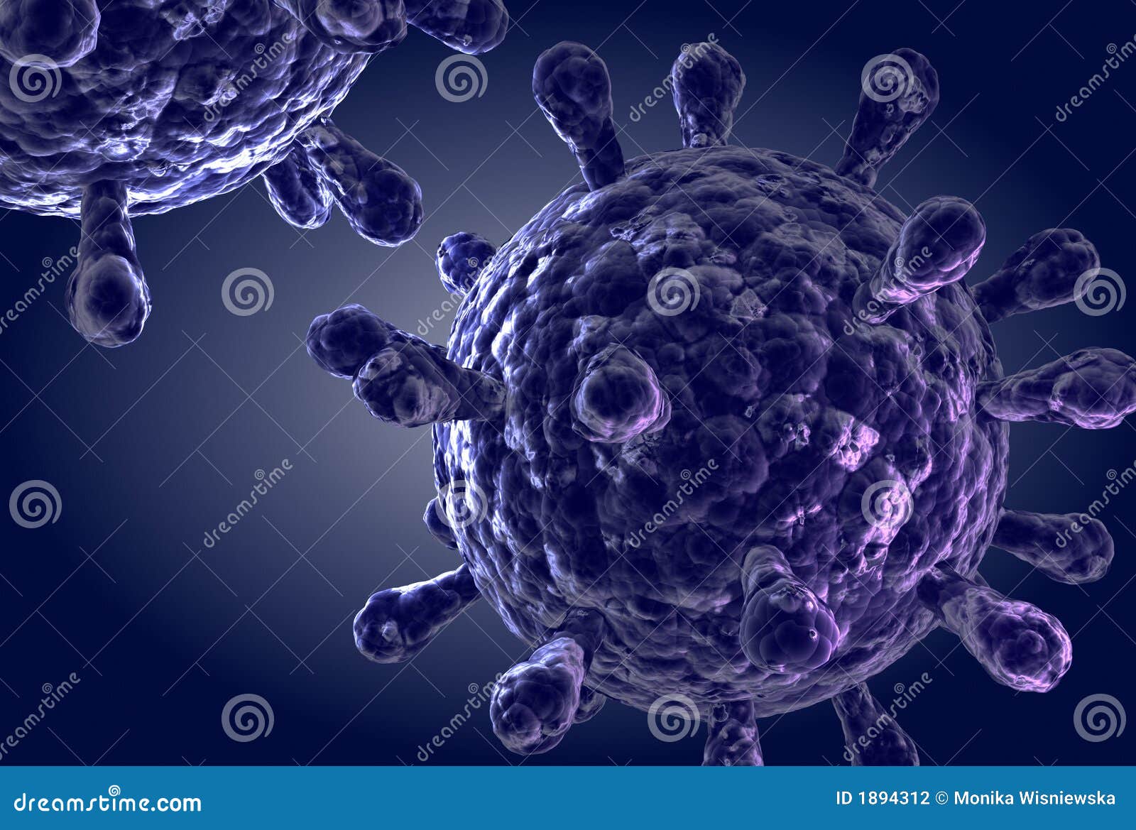 Virus illustration stock. Illustration of infecté, micrographe - 1894312