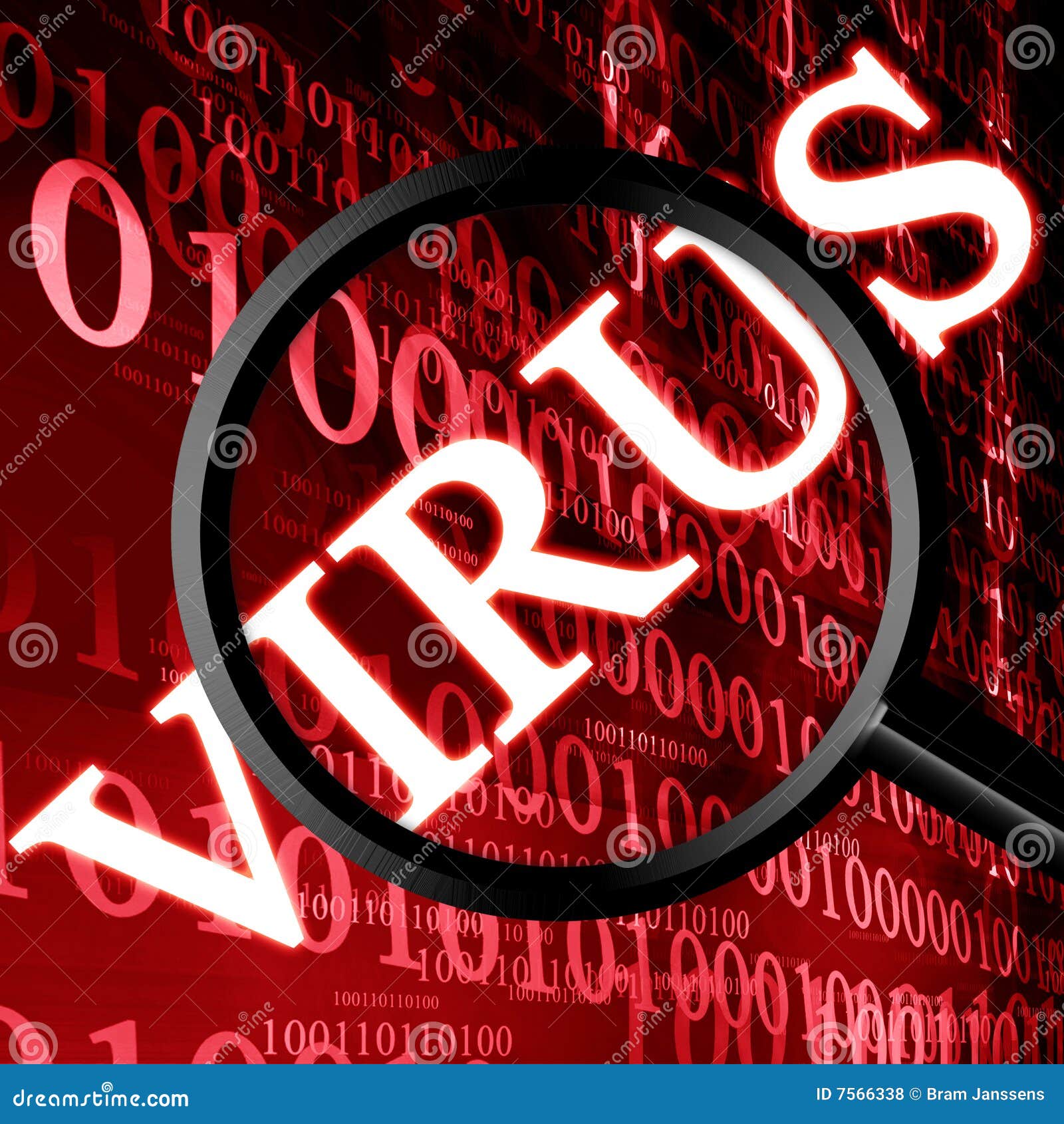 Virus stock illustration. Illustration of digits, background - 7566338