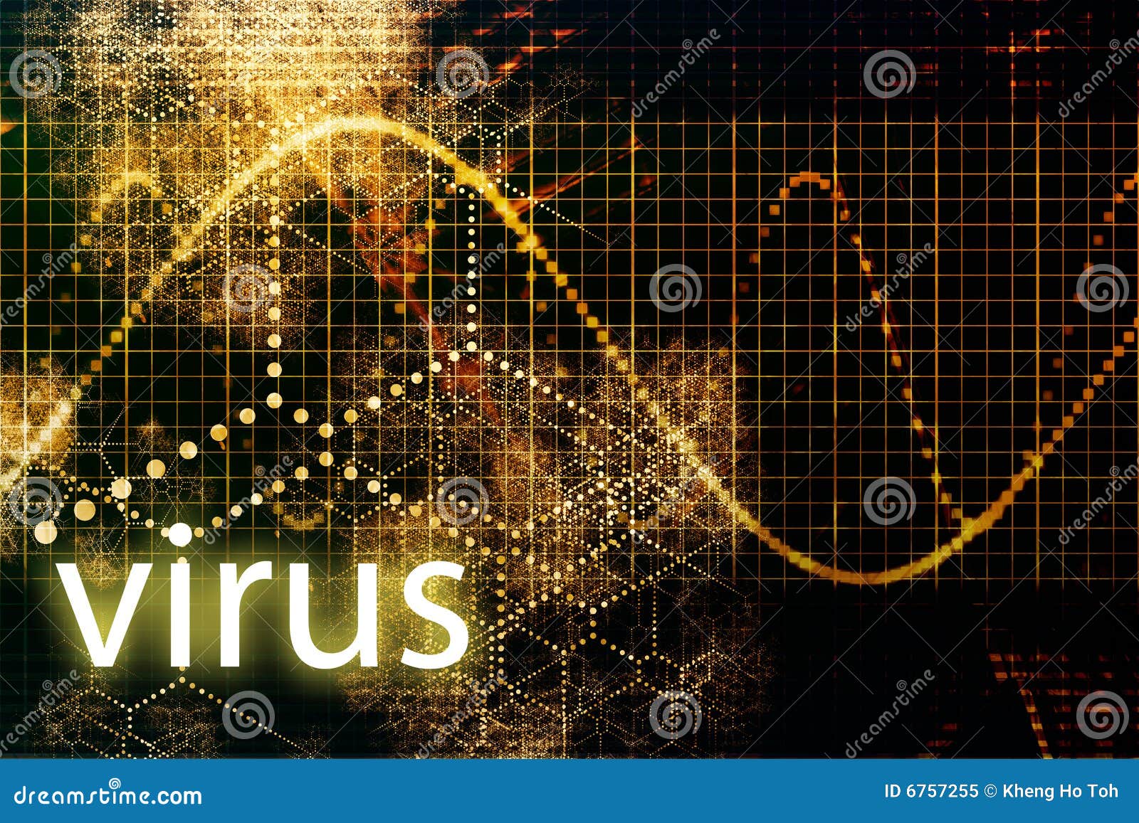 Virus Abstract Background Royalty Free Stock Photo - Image: 6757255