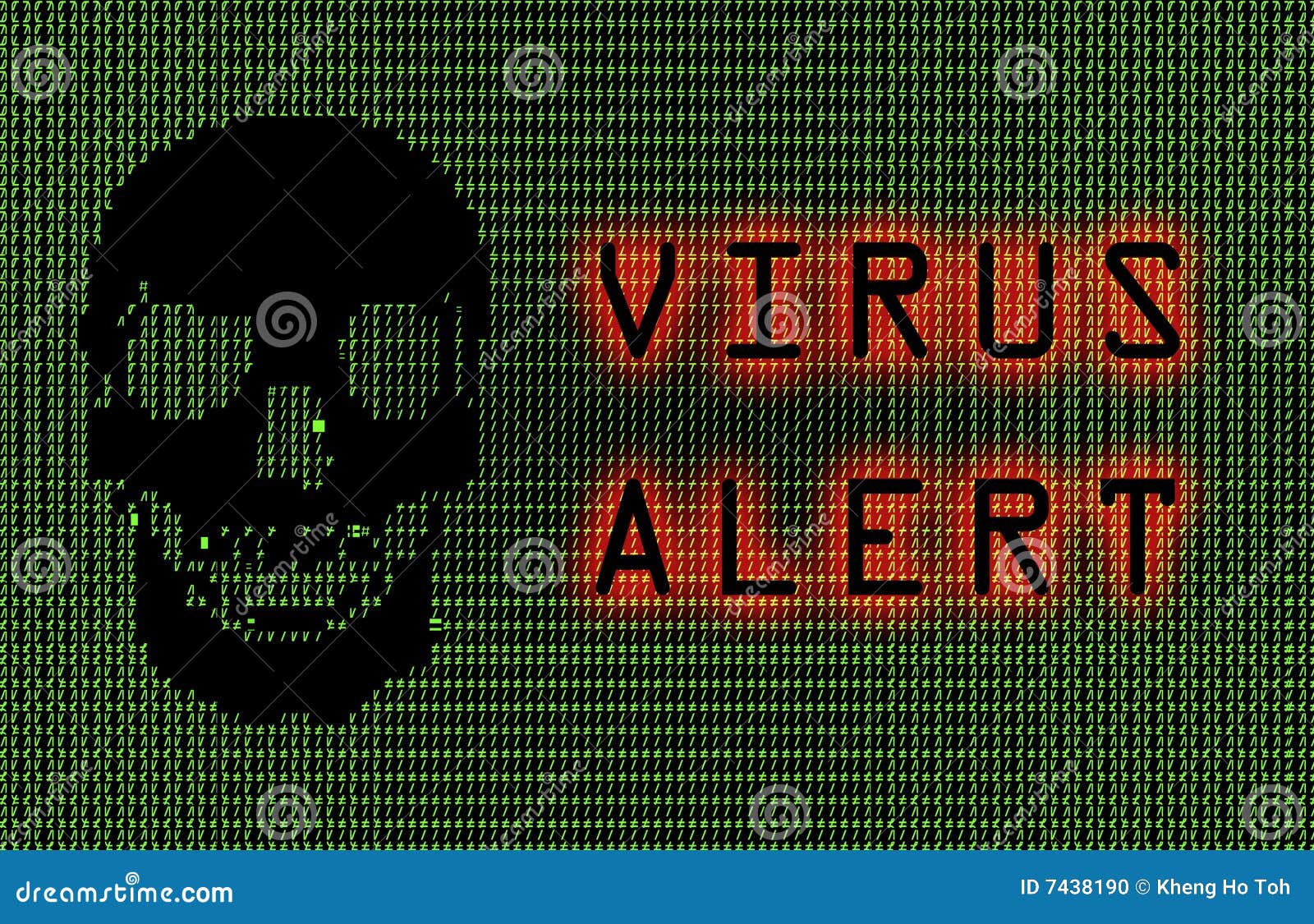 Virus Alert stock illustration. Illustration of adware - 7438190