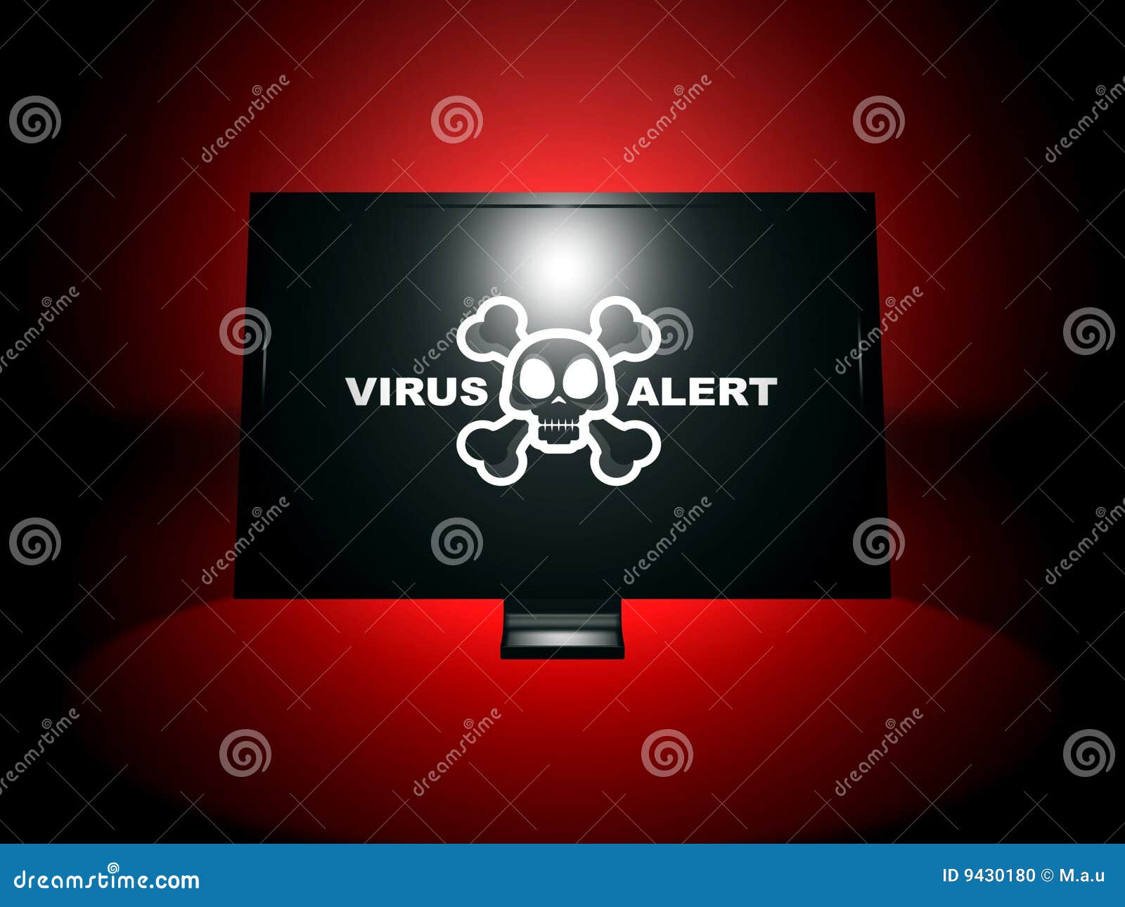 Virus Alert stock illustration. Illustration of scan, program - 9430180