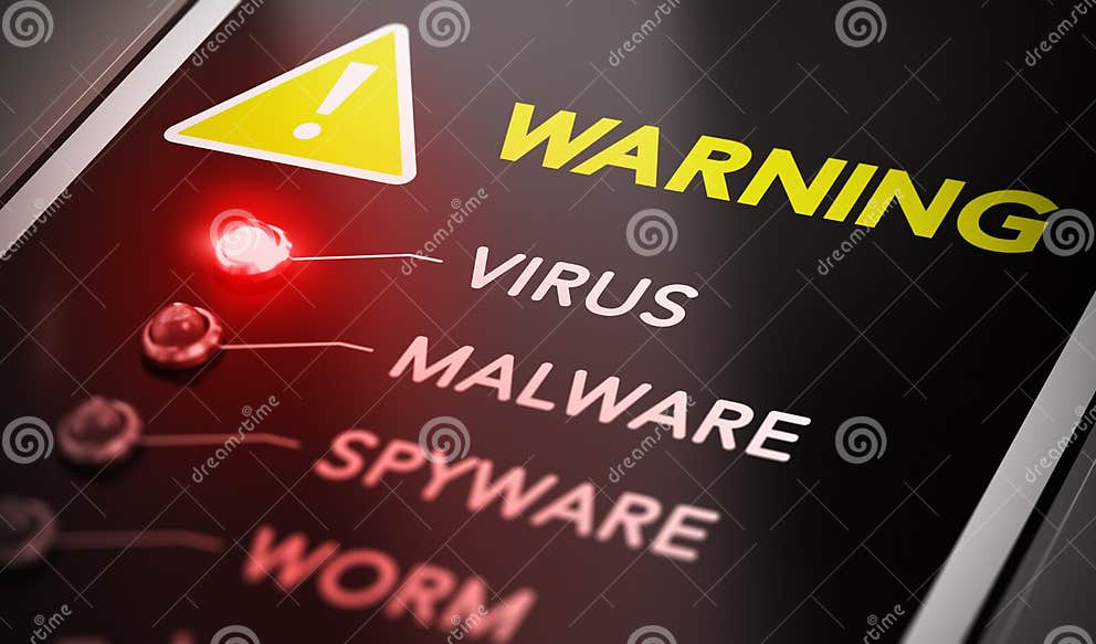 Virus Alert stock illustration. Illustration of infect - 50659602
