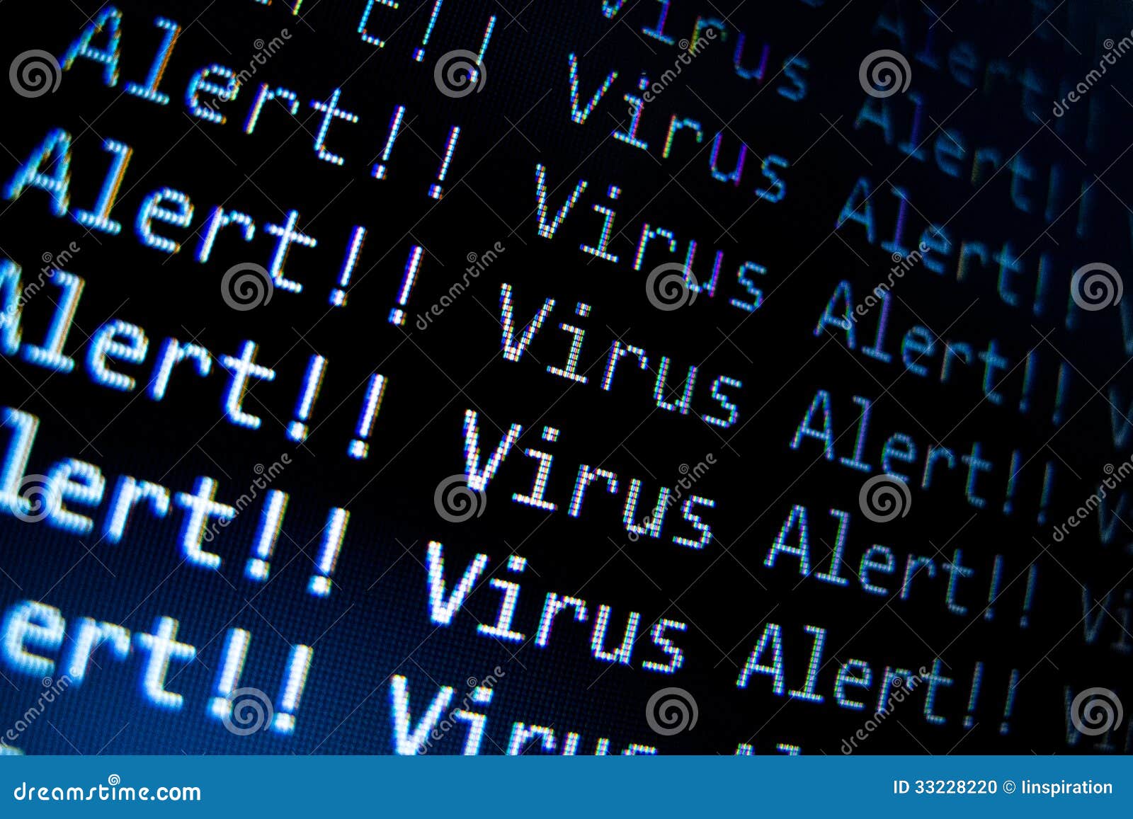 Virus Alert stock photo. Image of green, code, http, wide - 33228220