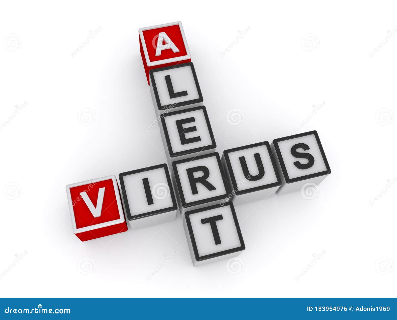 Alert Word With Symbol-text Graphics A Stock Illustration ...