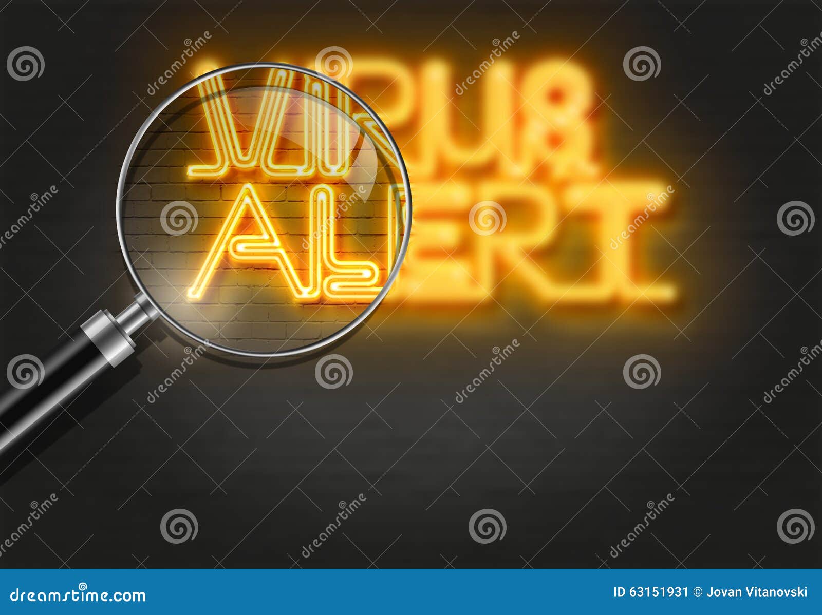 VIRUS ALERT stock illustration. Illustration of careful - 63151931