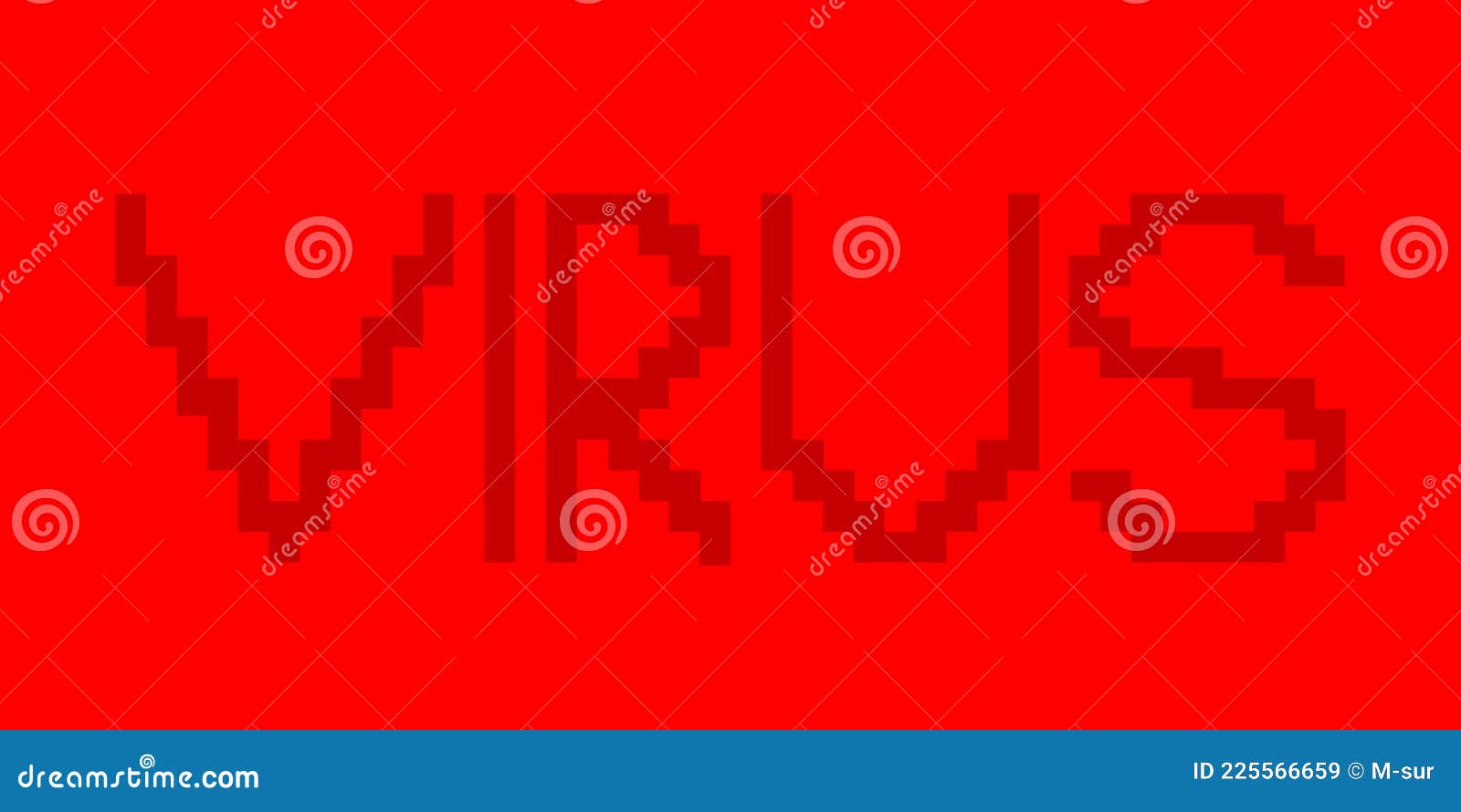 Virus and antivirus stock vector. Illustration of pixelated - 225566659