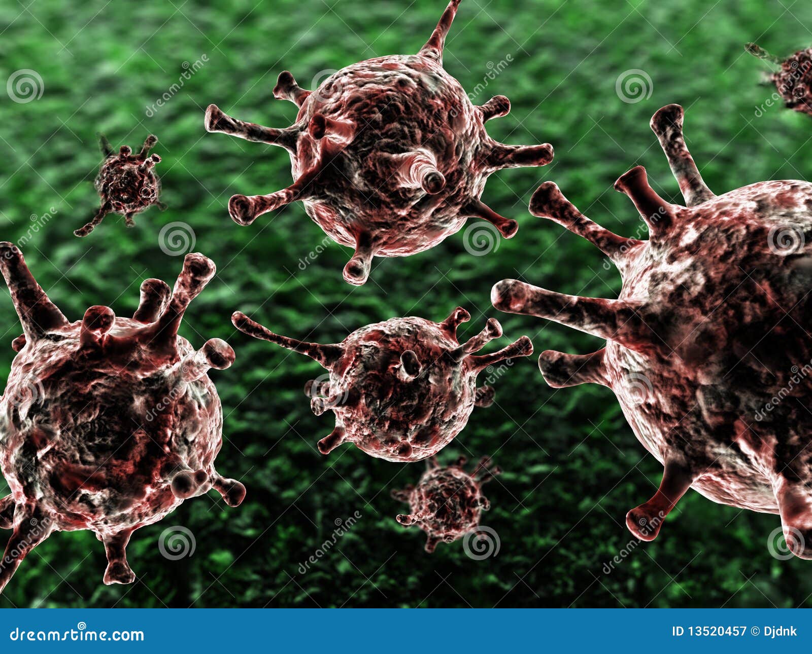 Virus attack stock illustration. Illustration of disease - 13520457