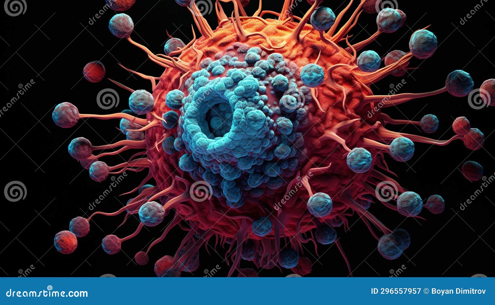 Bactria, Virus Rendered Isolated On White Background Stock Photo ...
