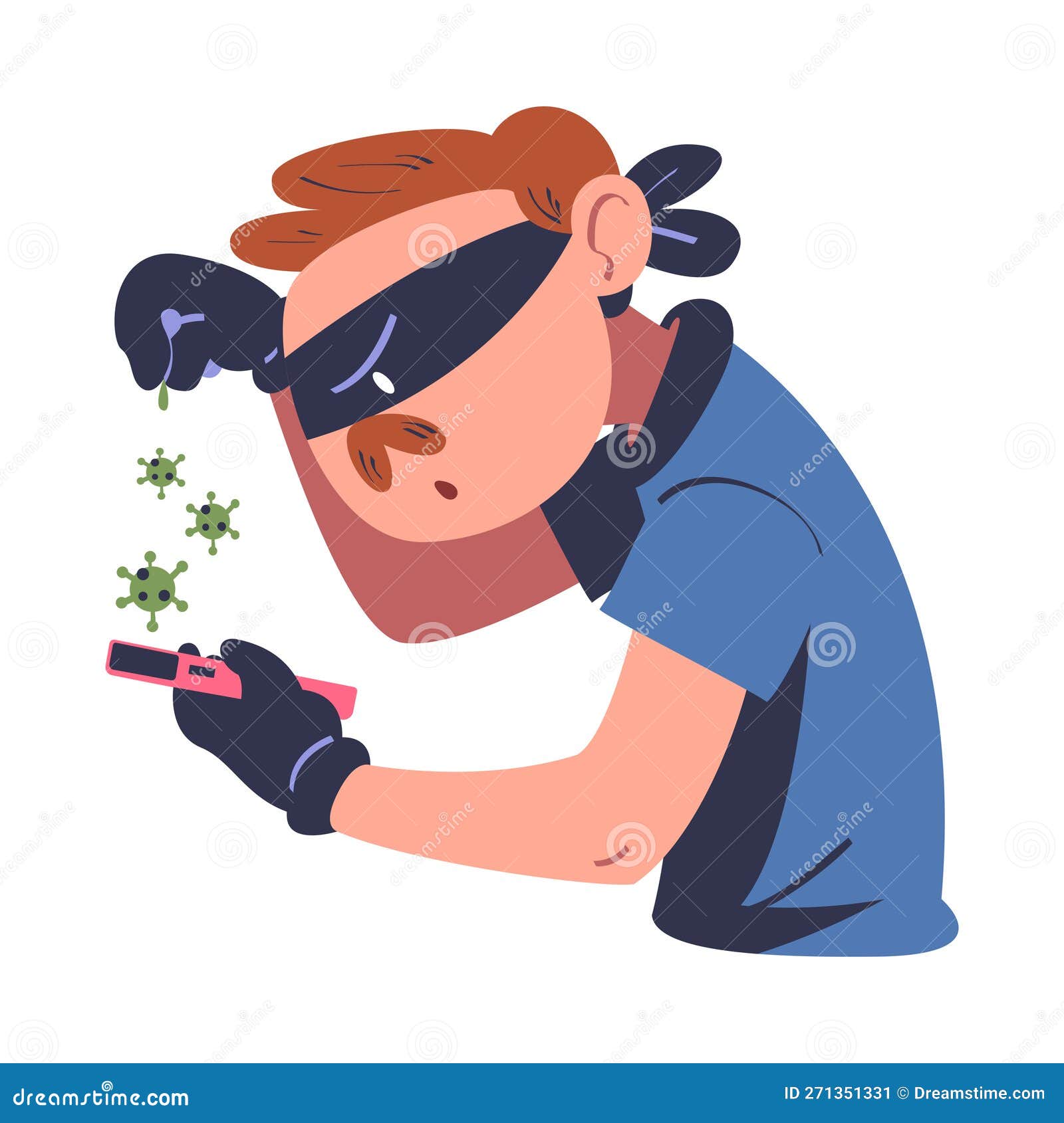 Virus Attack. Masked Cyber Thief Hacking Smartphone. Cyber Security And ... Virus Attack. Masked Cyber Thief Hacking Smartphone. Cyber Security And ...