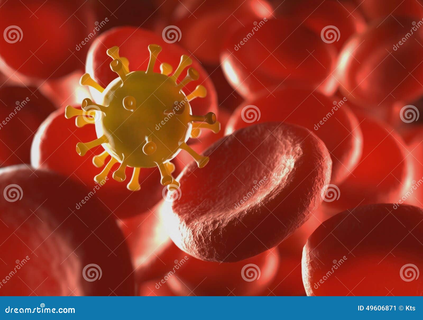 Virus Attack stock image. Image of medicine, microbiology - 49606871