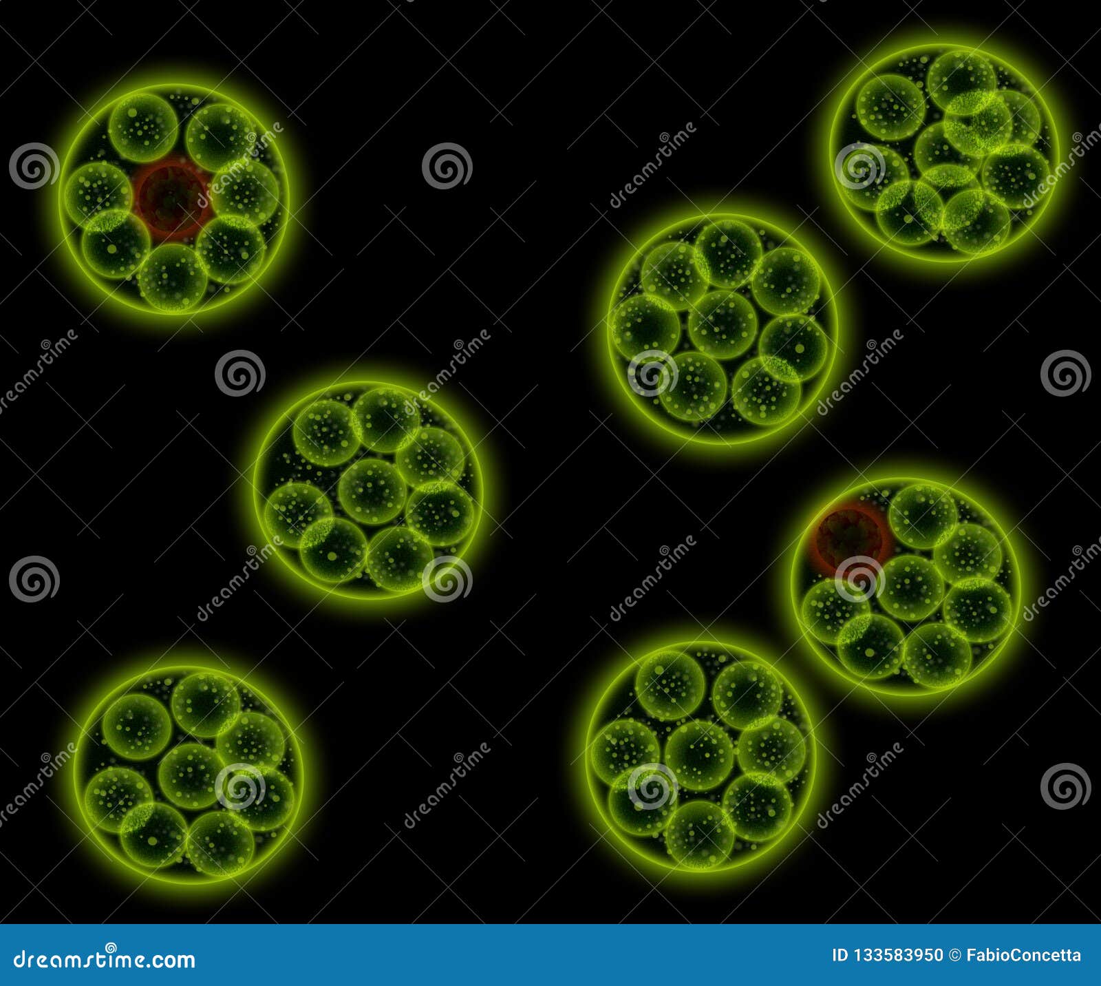Virus that attacks cells stock vector. Illustration of contagion ...