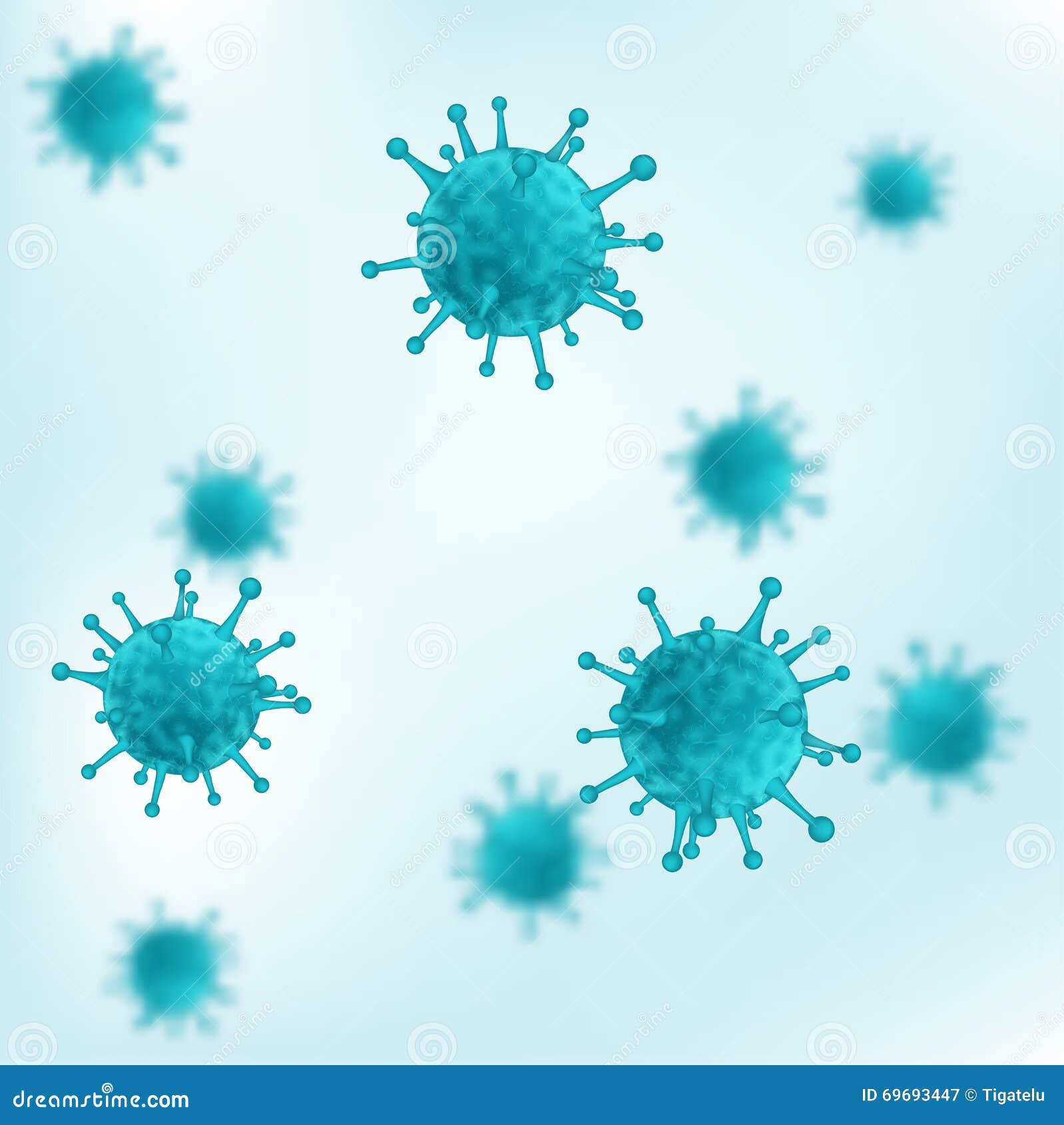 Virus or Bacteria Background Stock Vector - Illustration of cell ...