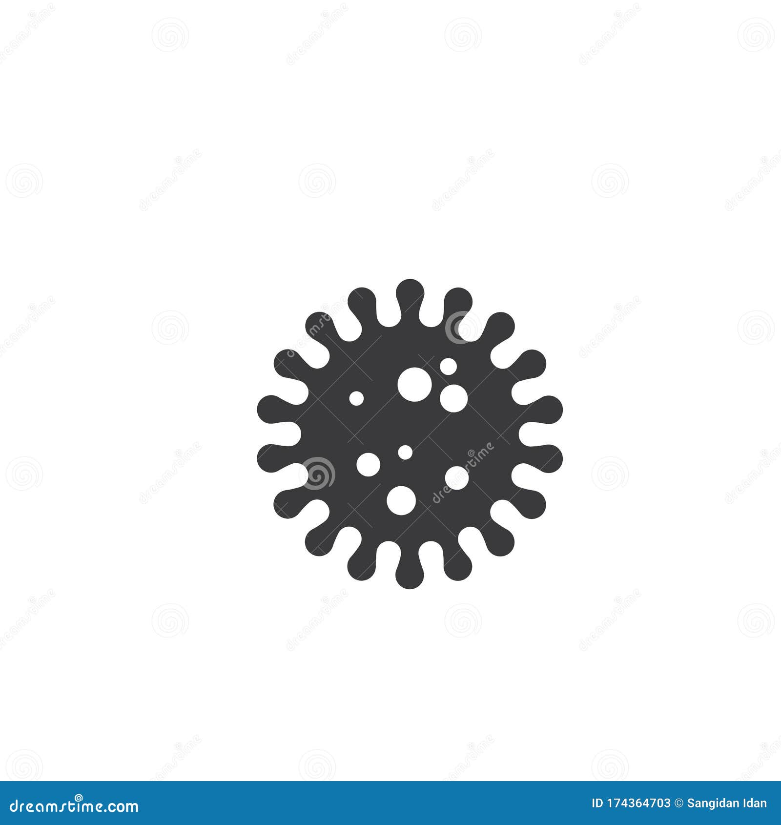 Virus Icon Set. The Molecule Viral Bacteria Infection. Coronavirus. Flu ...