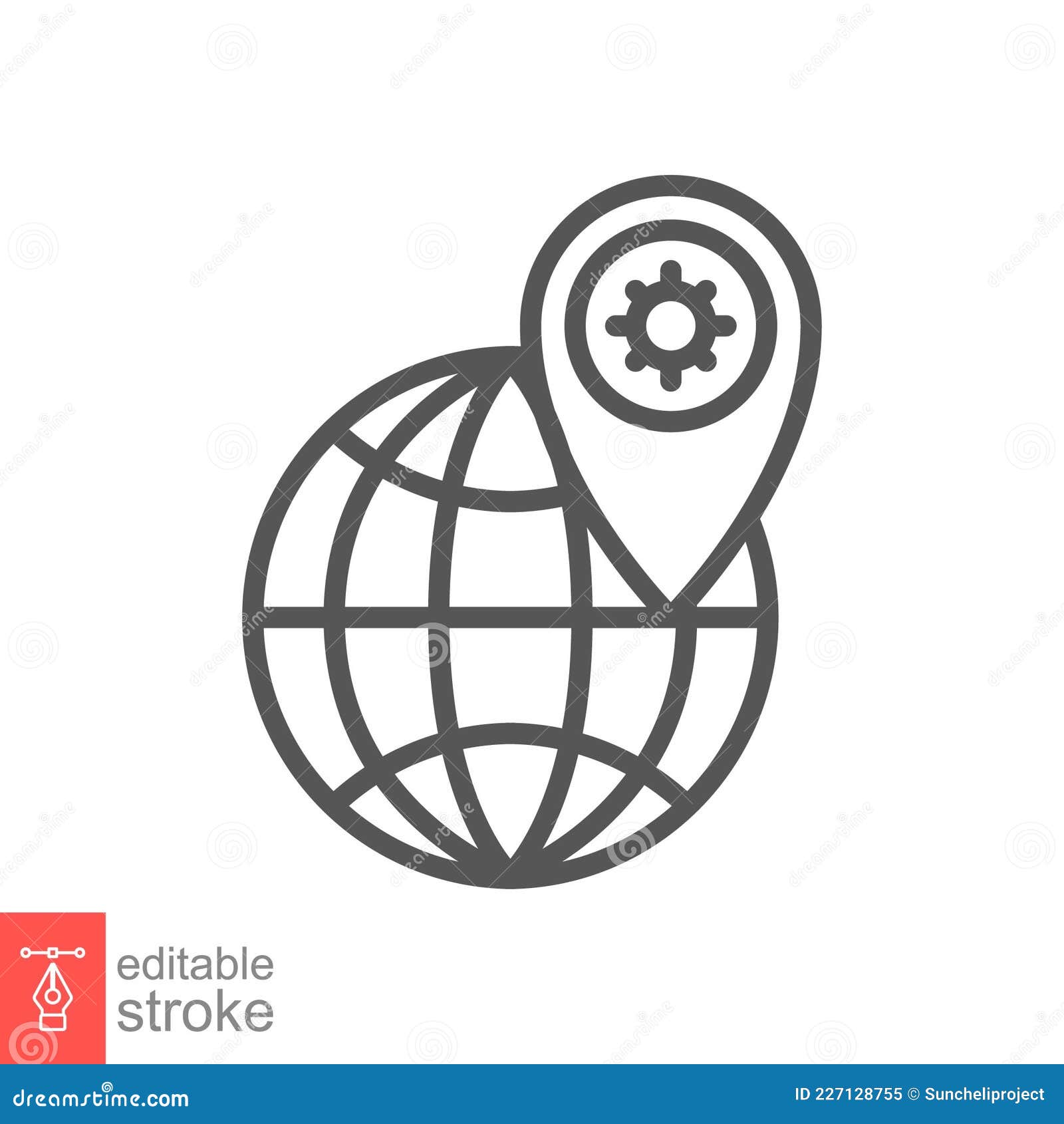 Map Pointer. Pointer Of Biological Hazards On The Area Map. Symbol For ...