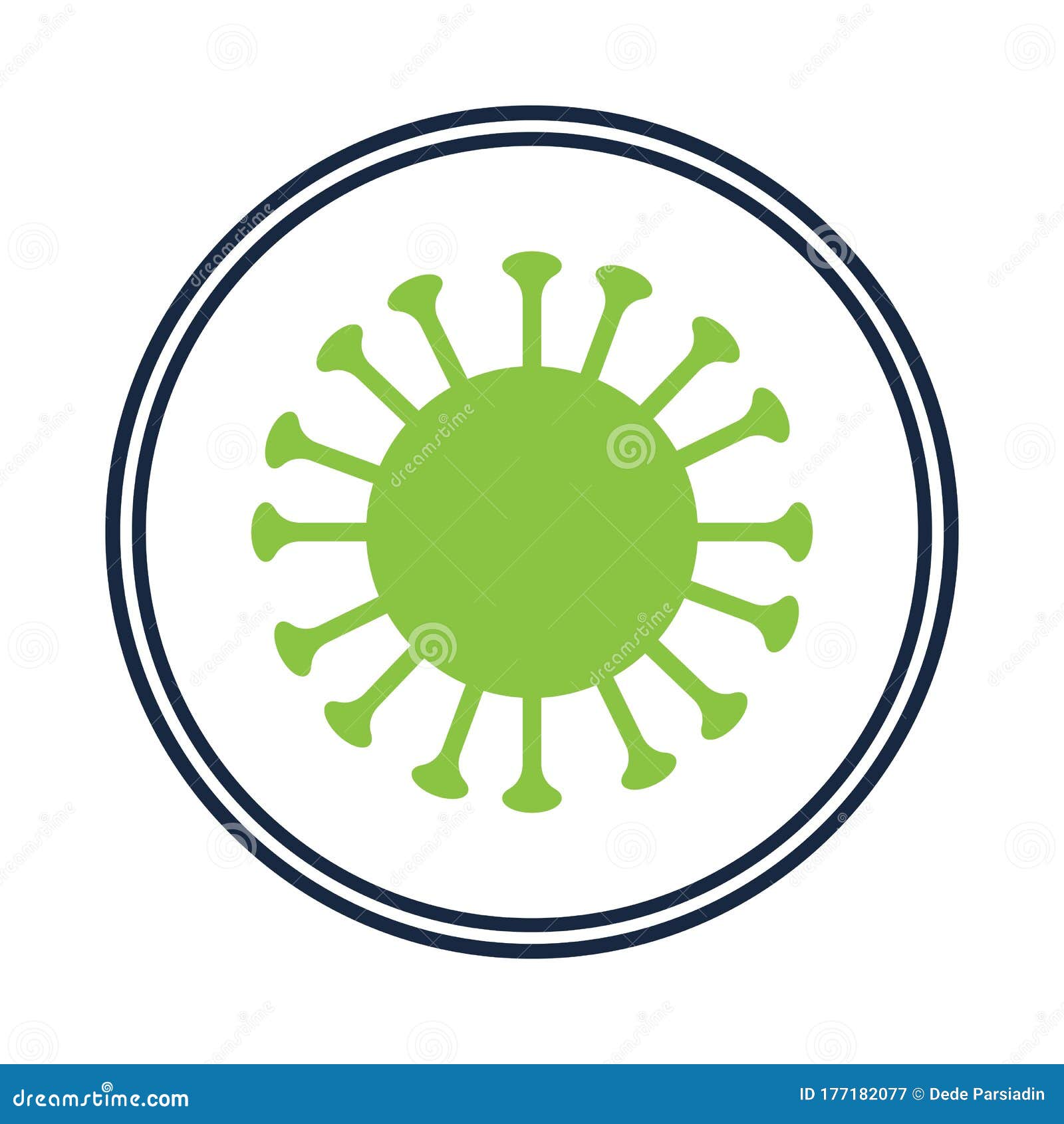 Virus stock illustration. Illustration of logo, corona - 177182077