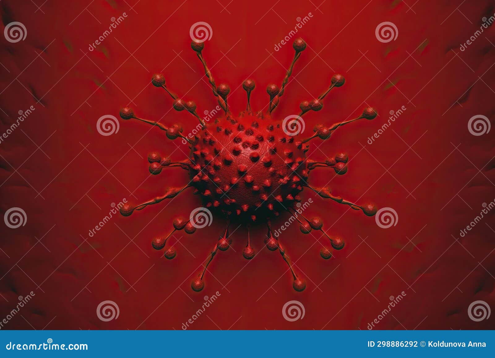 Virus in Blood, Concept of Microscopic Infection Stock Illustration ...