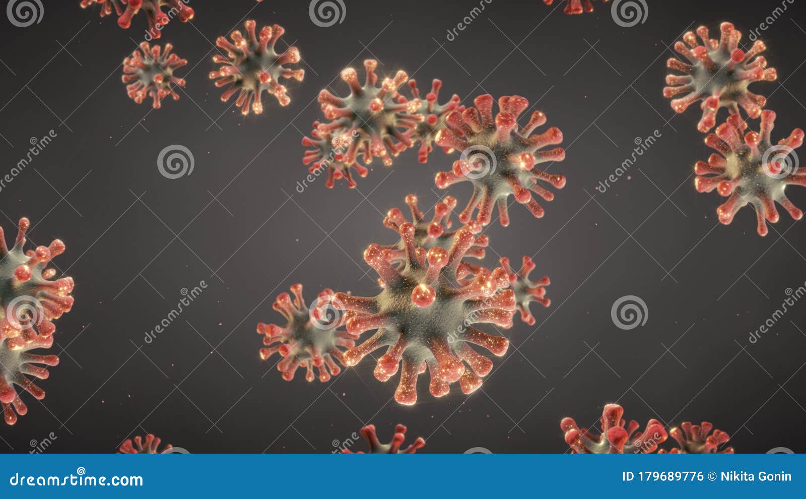 Virus Burst 3D Render Illustration Stock Illustration - Illustration of ...