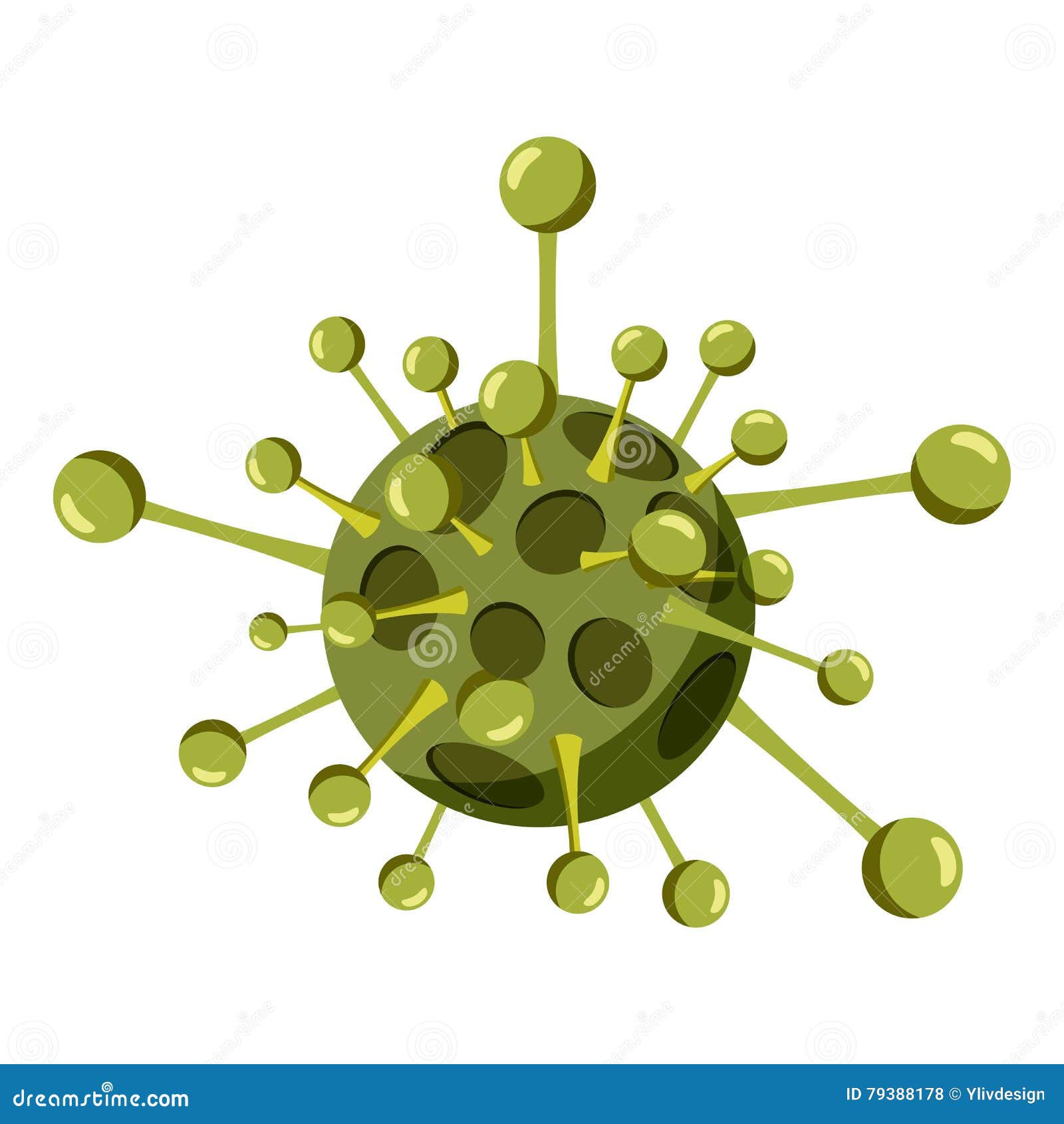 Virus Cell Icon, Isometric 3d Style Stock Vector - Illustration of ...