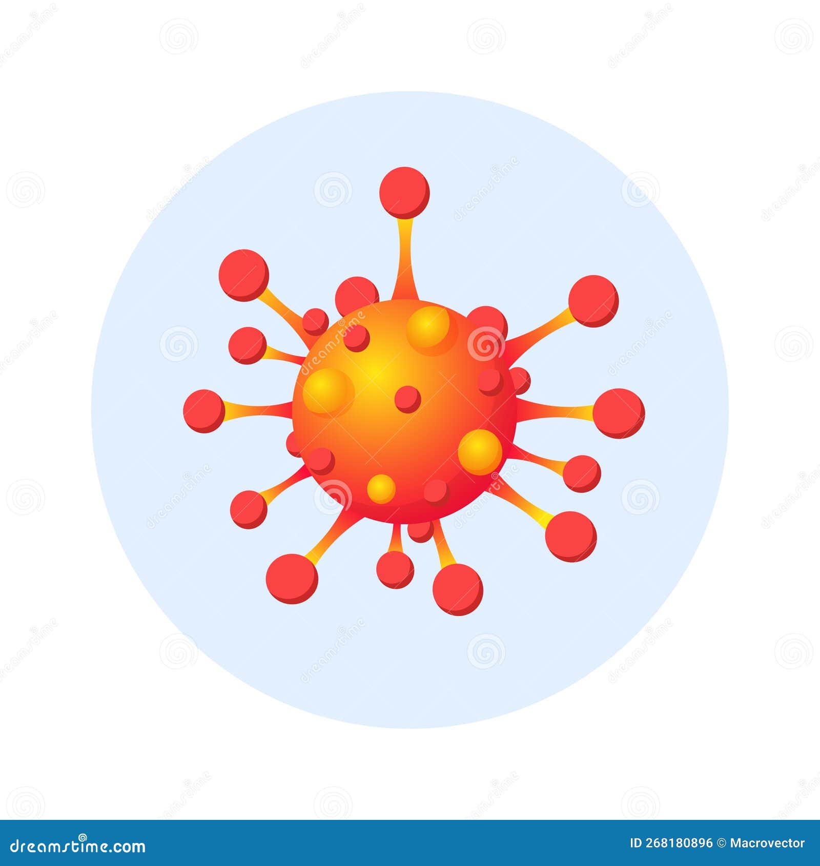 Virus Cell Round Composition Stock Vector - Illustration of ...