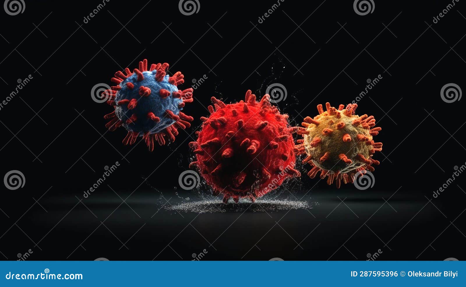 Microscopic Germs and Pathogens Stock Photo - Image of disease, medical ...