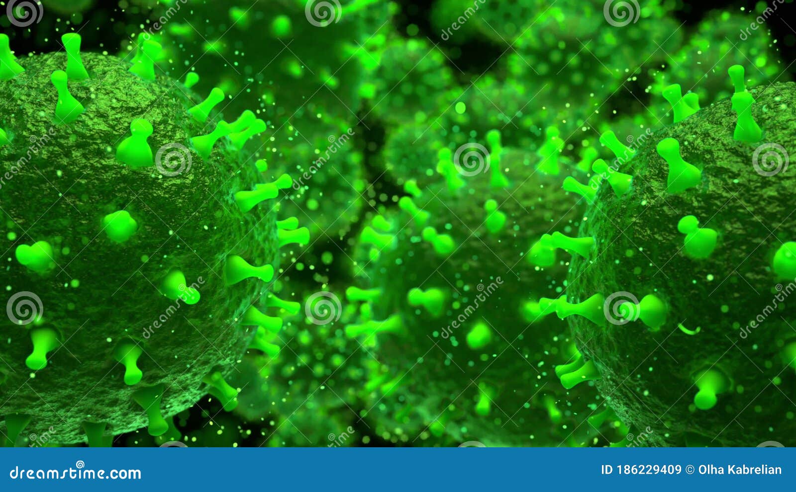 Virus Cells. Germs Allergy Bacteria Infectious Micro Pathogen Organisms ...