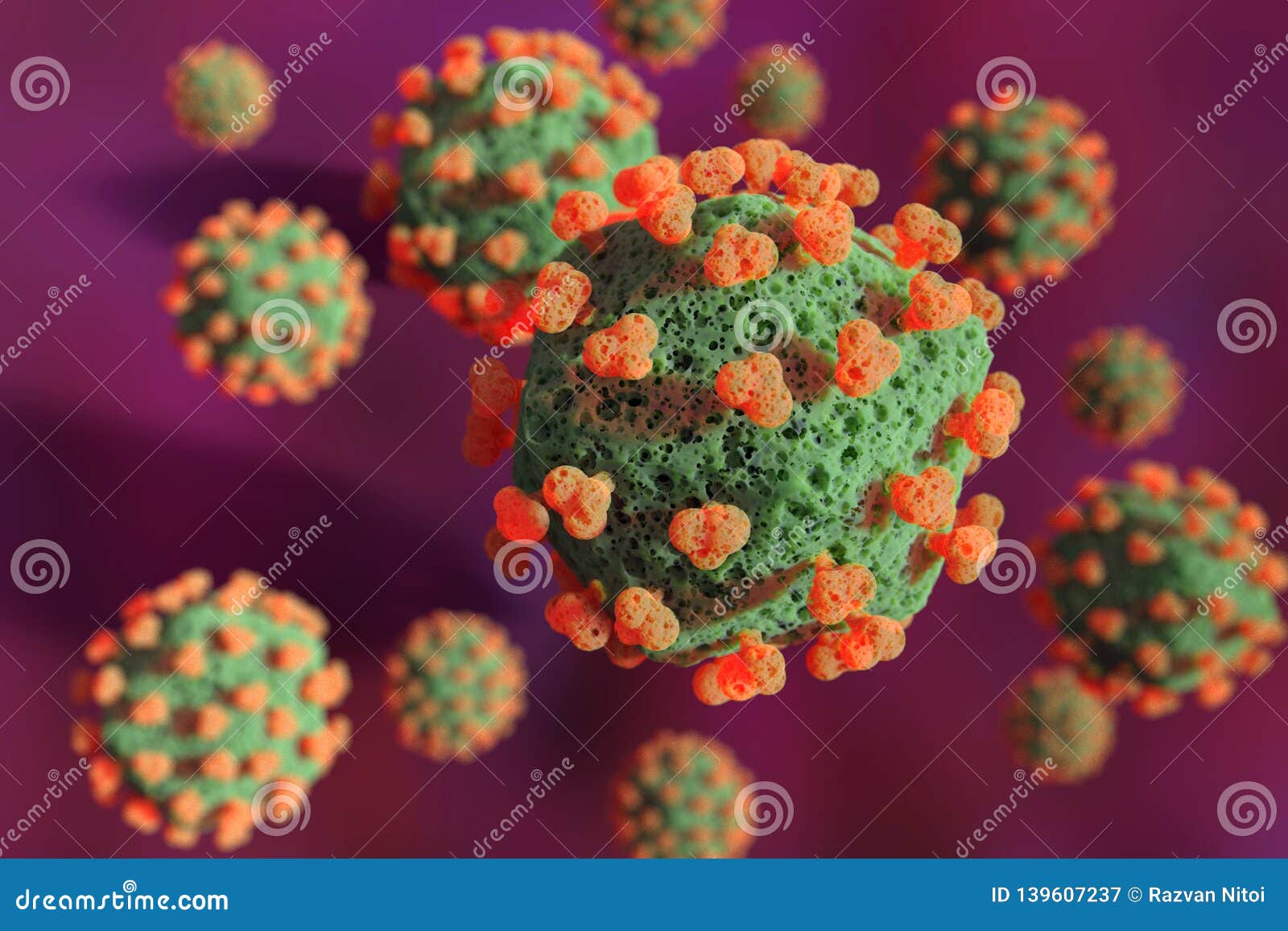 Germs Invading The Bloodstream, Depicted With Glowing Green Hues ...