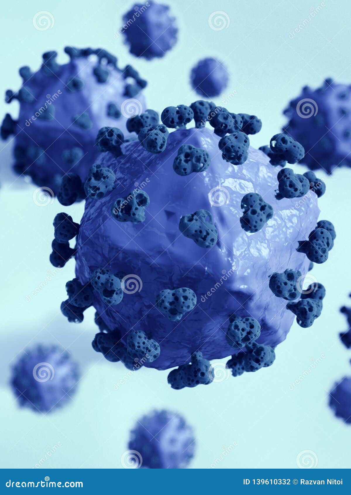CoronaVirus Cells Invading Host Organism Causing Disease, COVID 19 ...