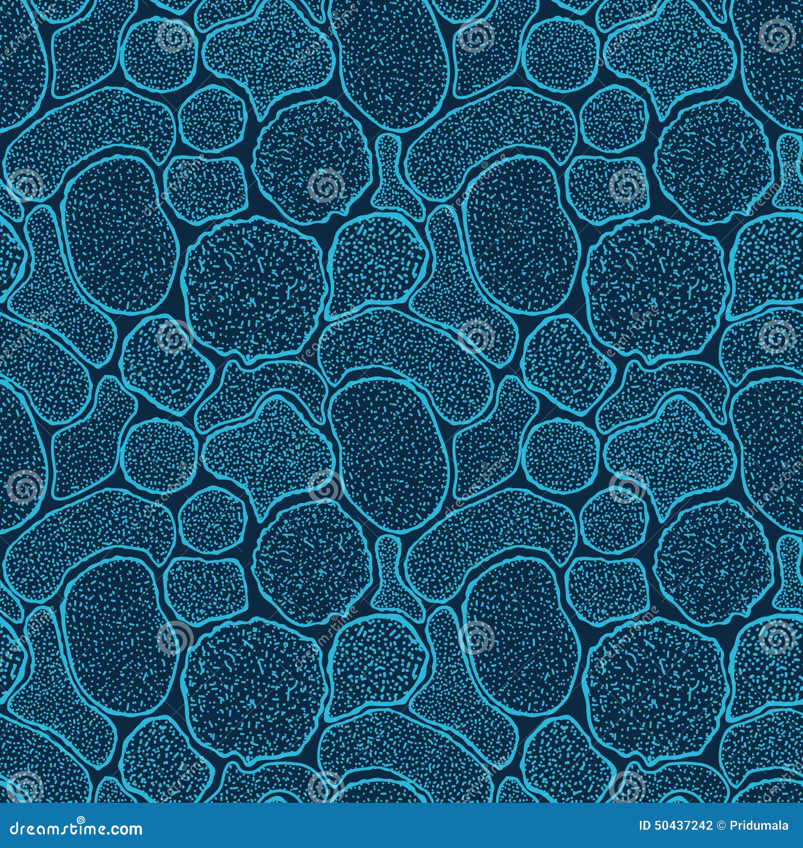 Virus Cells Seamless Texture, Microbes Stock Vector - Illustration of ...