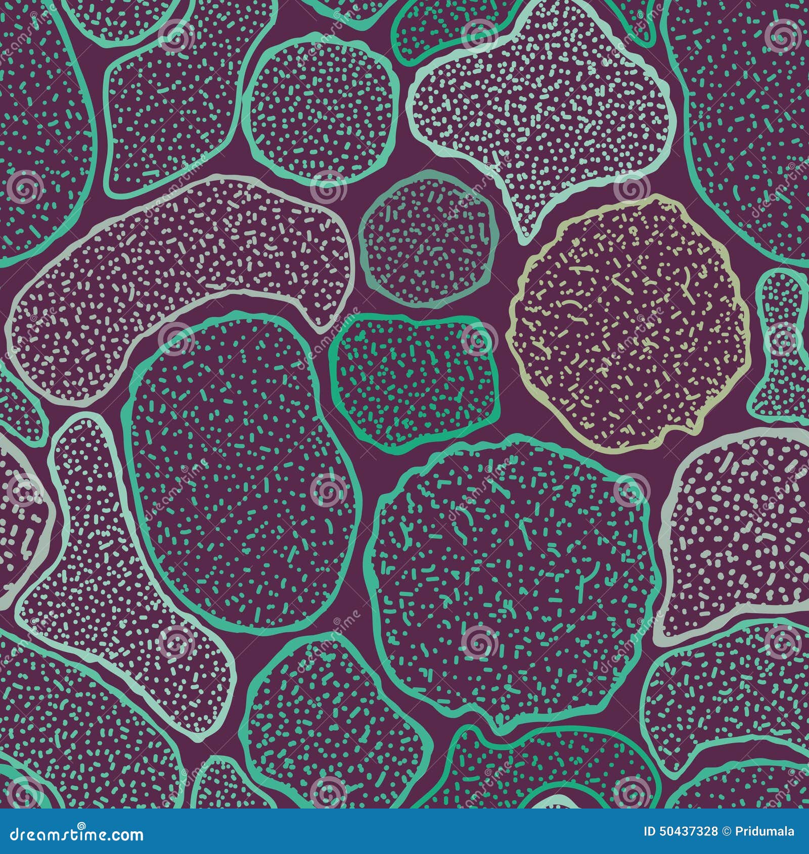 Virus Cells Seamless Texture Stock Vector - Illustration of illness ...