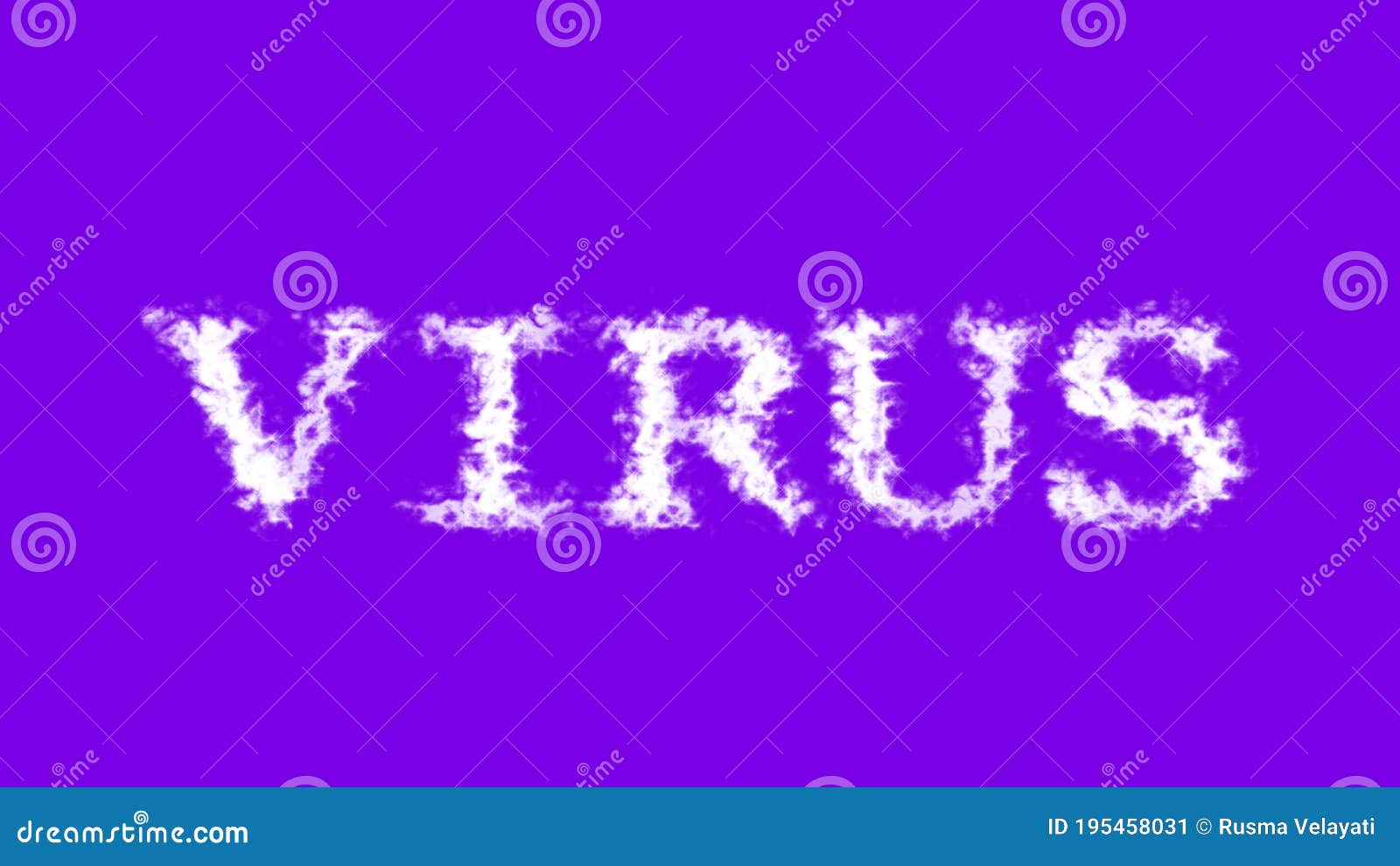 Virus Cloud Text Effect Violet Isolated Background Stock Illustration ...