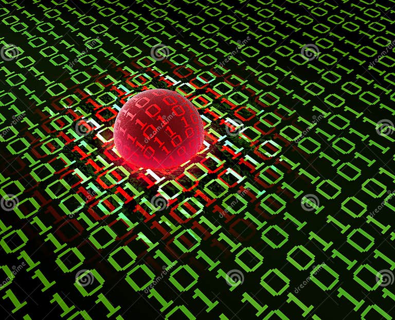 The virus code stock illustration. Illustration of security - 19054746
