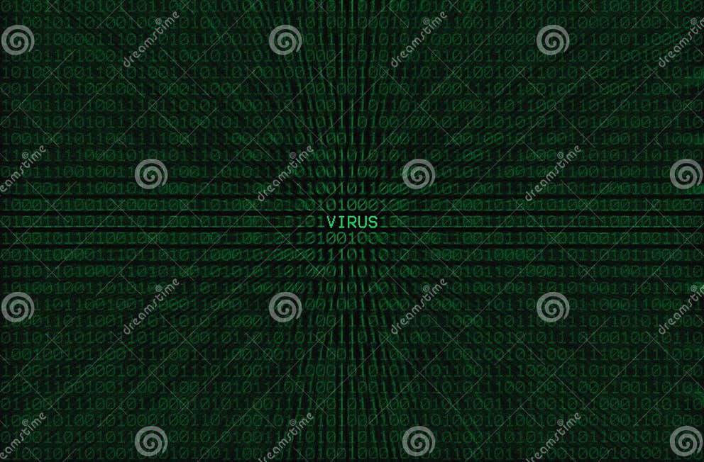 Virus Coding stock illustration. Illustration of phishing - 1079285