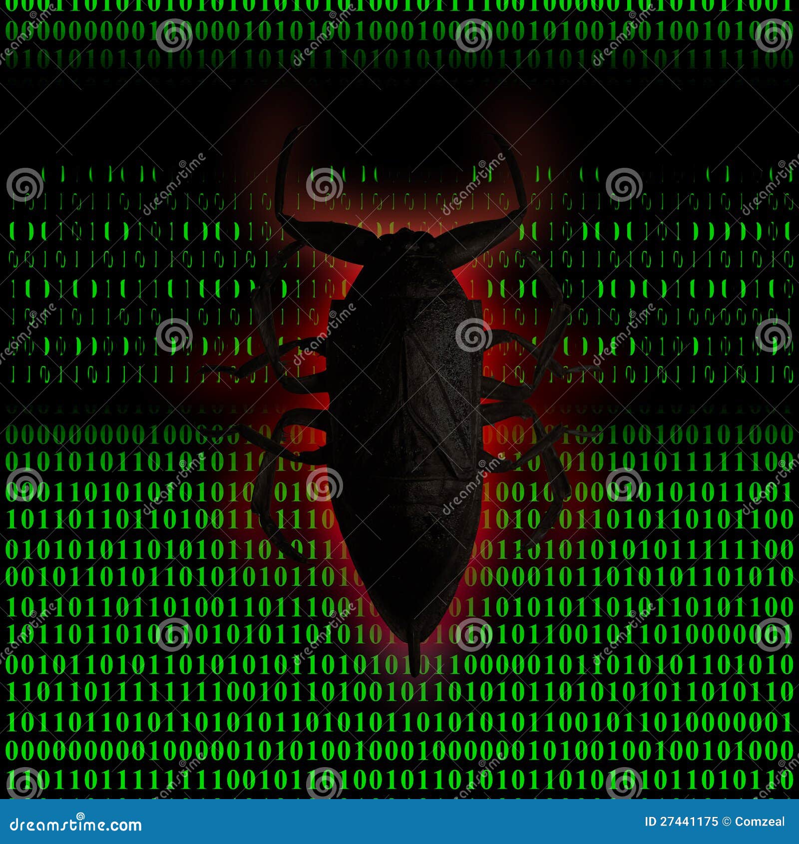 Virus Computer. Demon. Phantom. Alien. Predator. Stock Image ...