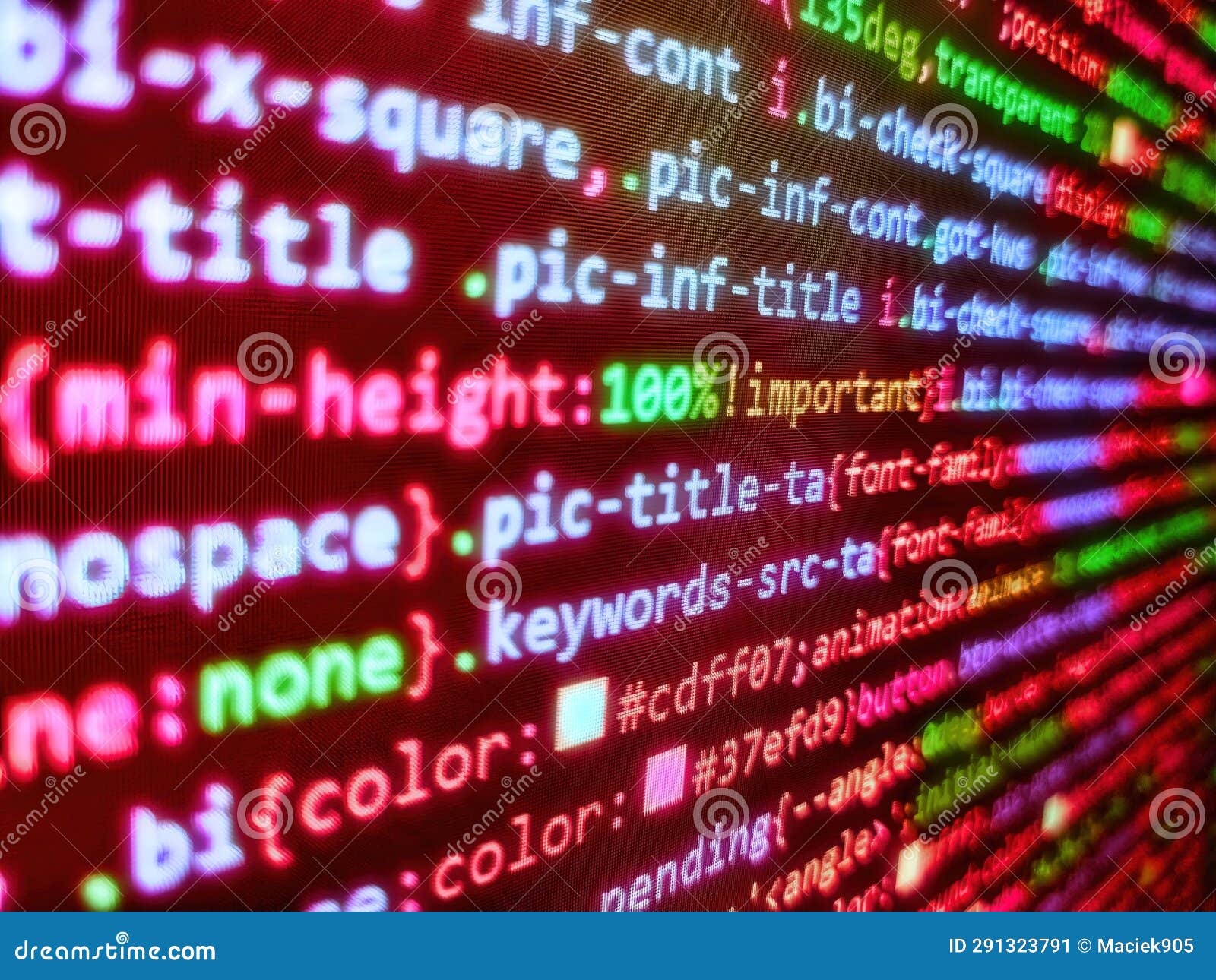 Virus in Computer Code. Server Complexity, Virtual Laptop Background ...
