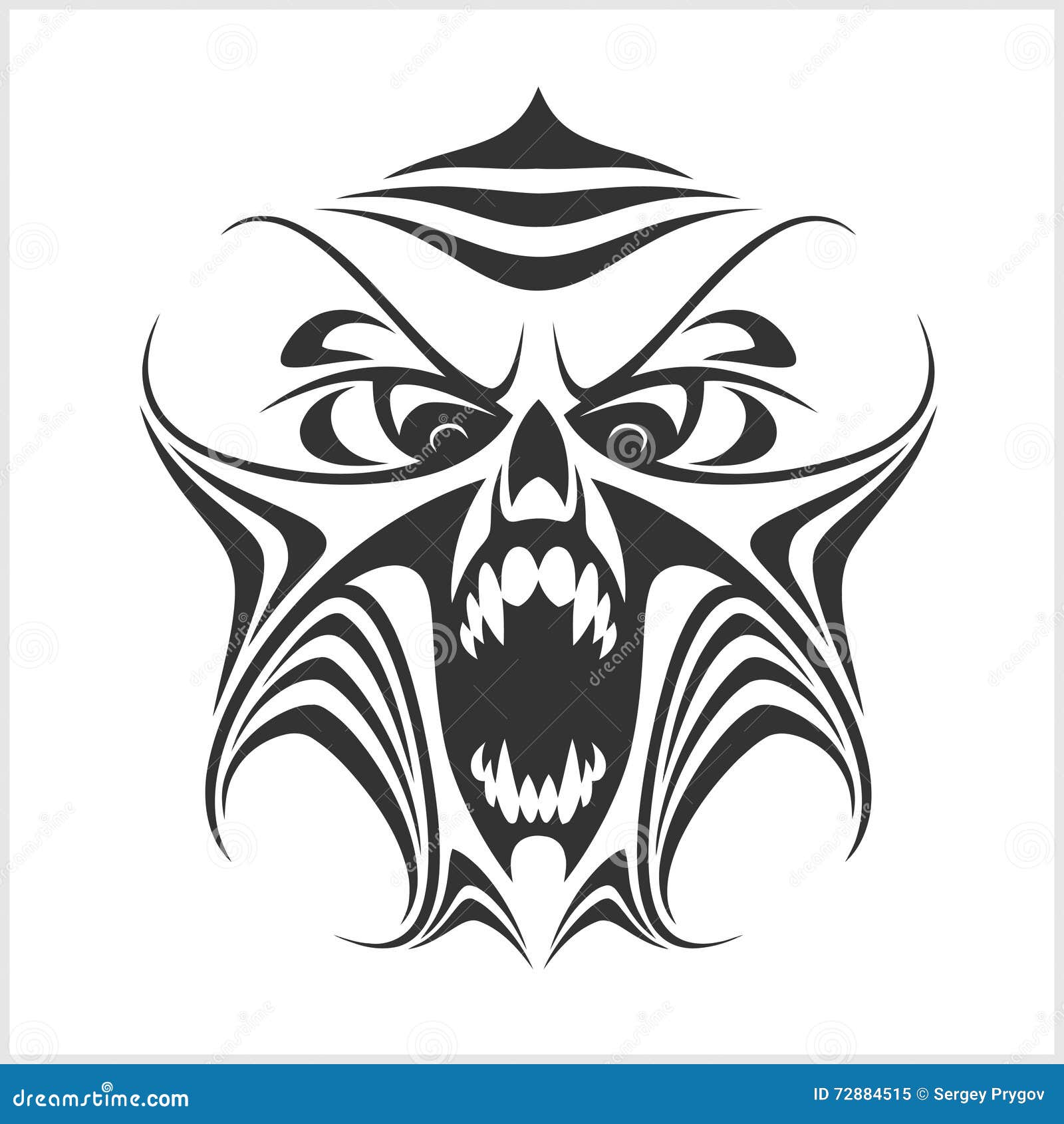 Virus Computer. Demon. Phantom. Alien. Predator. Stock Illustration ...