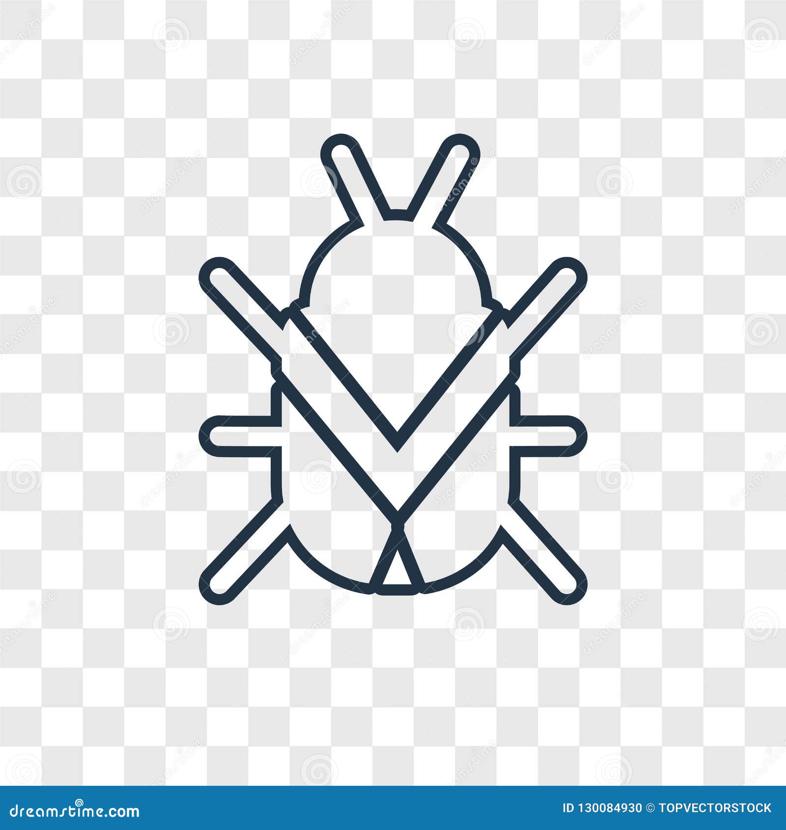 Virus Concept Vector Linear Icon Isolated on Transparent Background ...