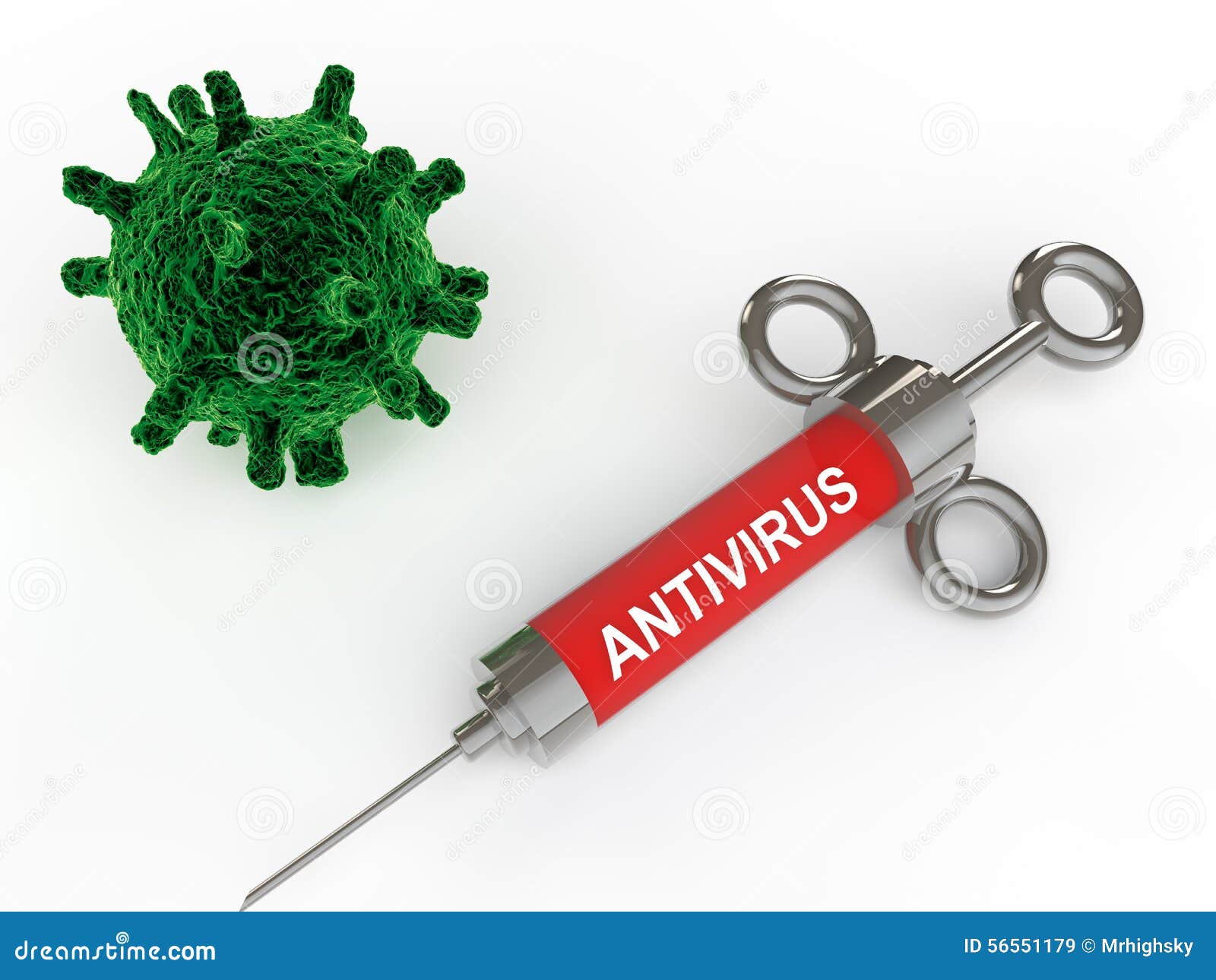 Virus 3d Et Injection D'antivirus Illustration Stock - Illustration du ...