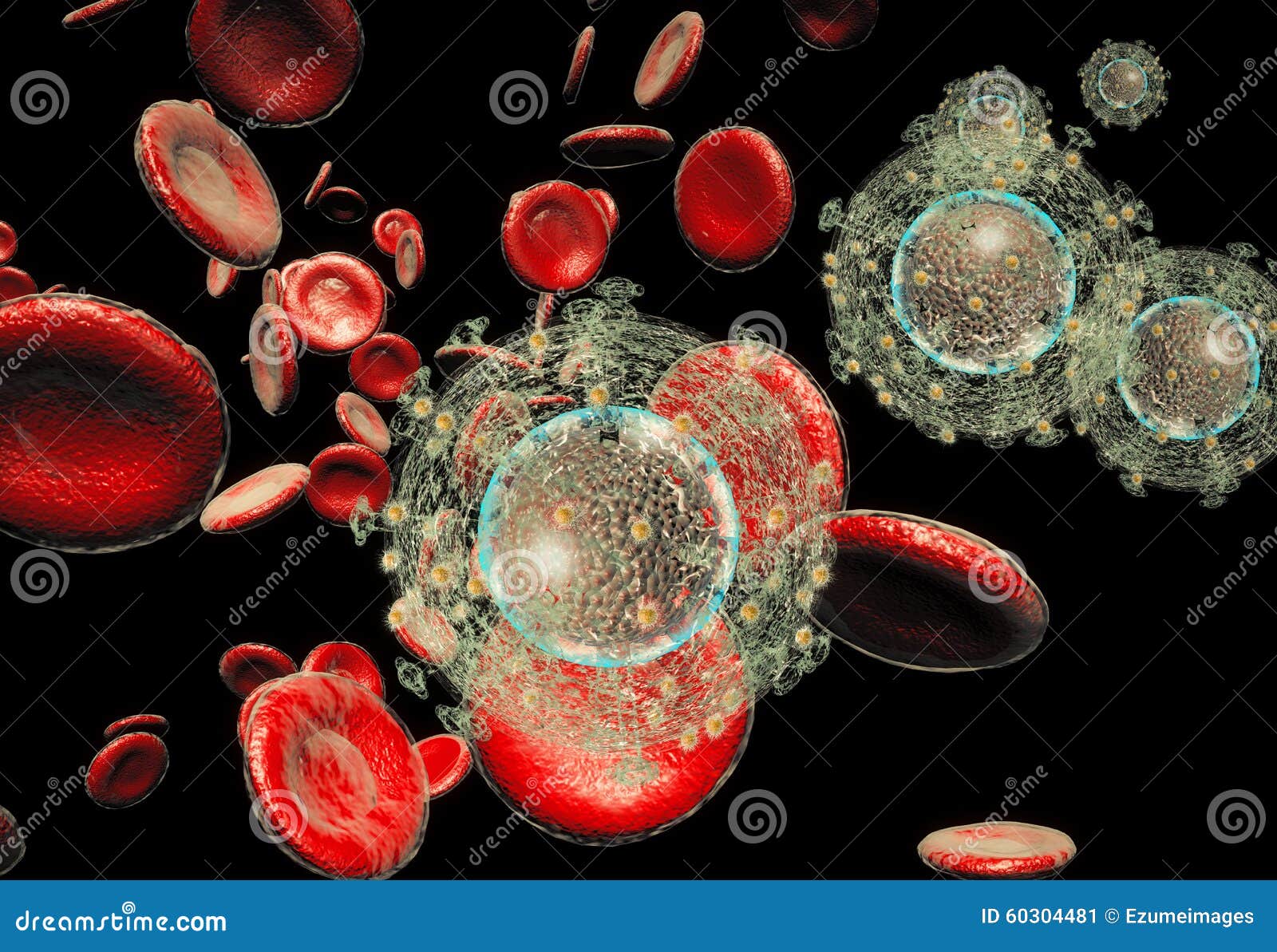 Virus d'HIV de SIDA illustration stock. Illustration du écart - 60304481