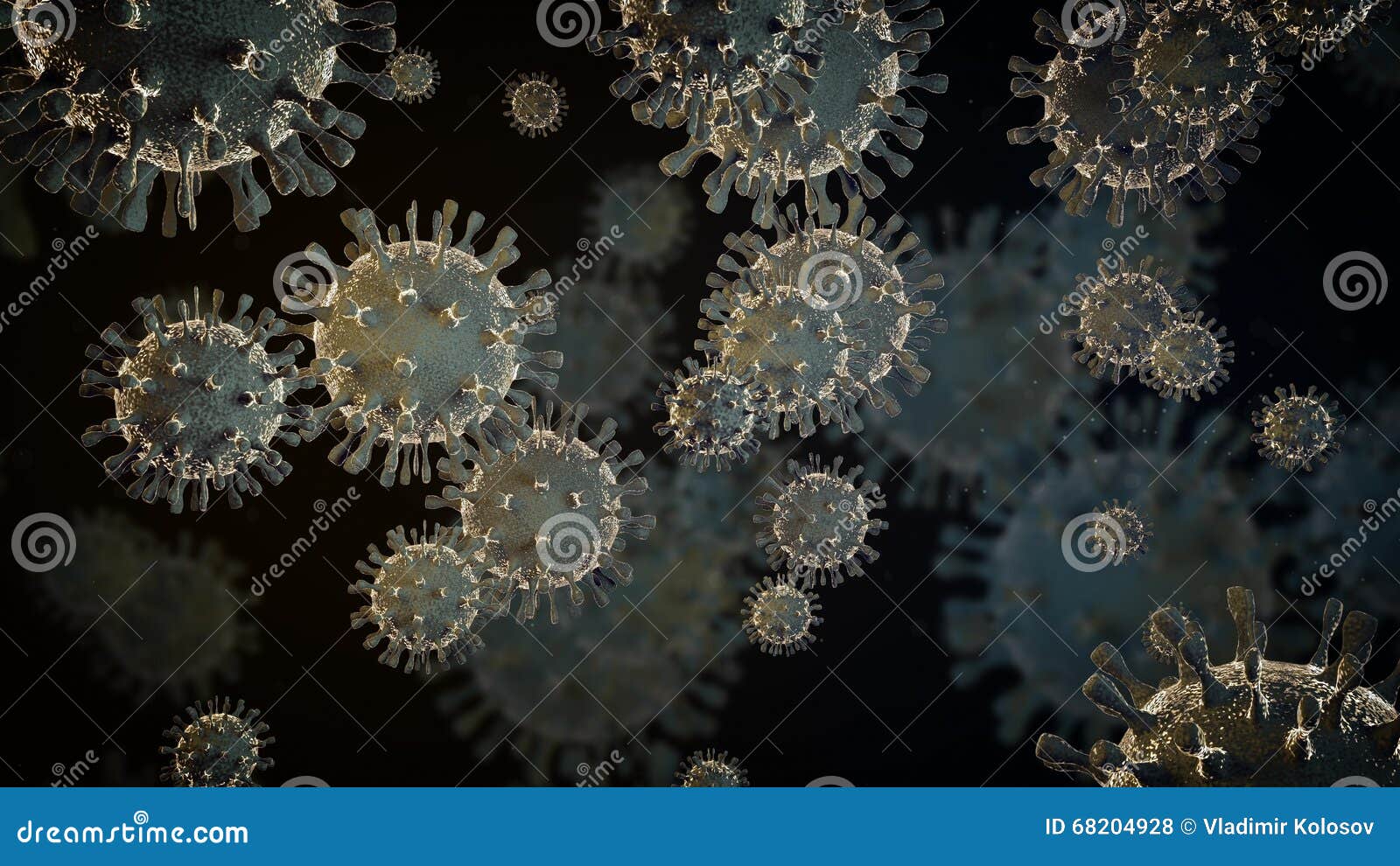 Virus Dans L'organisme Infecté Illustration Stock - Illustration du ...