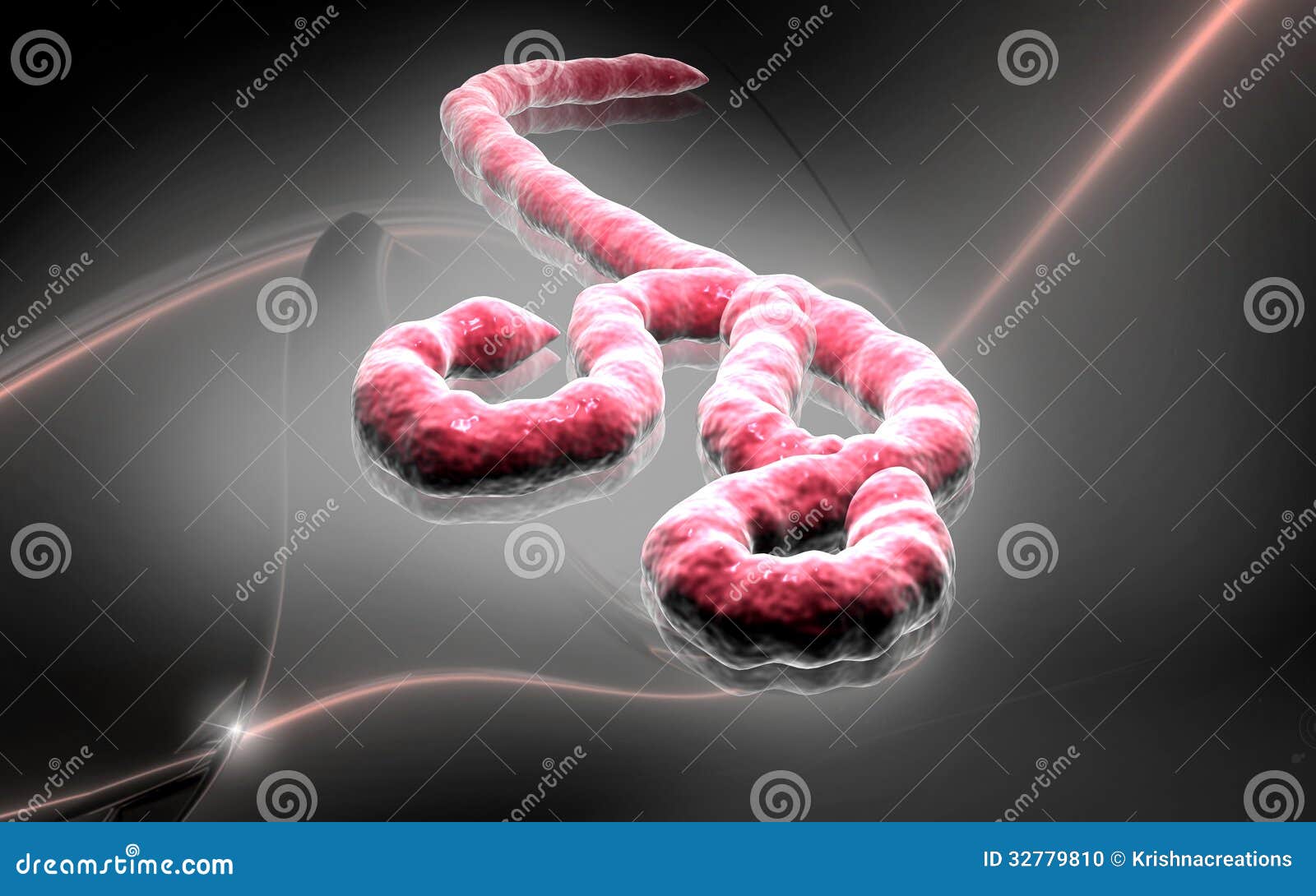 Virus de Ebola stock de ilustración. Ilustración de viral - 32779810