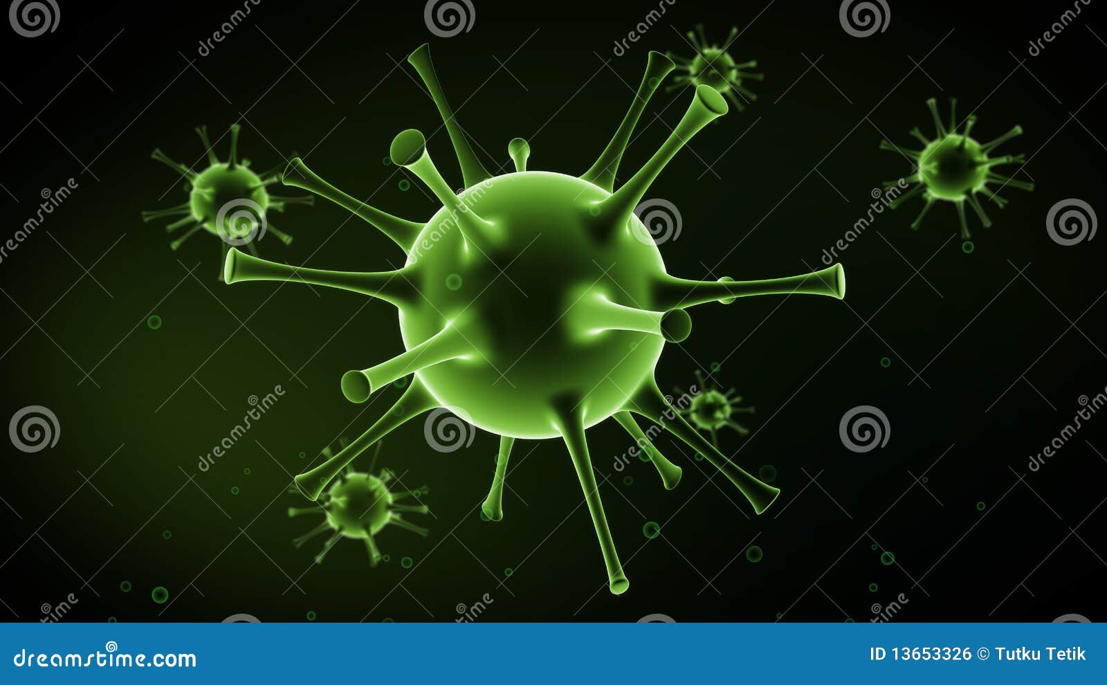 Virus de grippe illustration stock. Illustration of clonage - 13653326